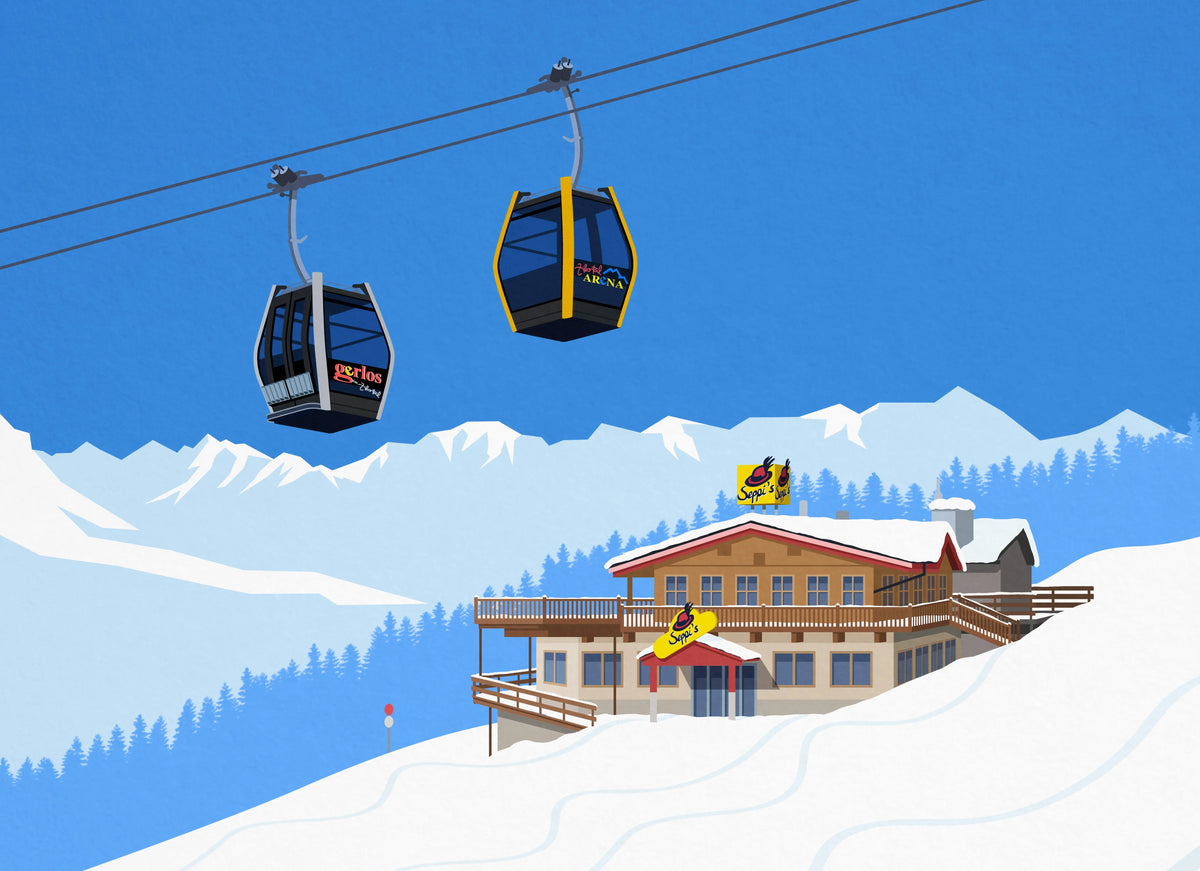 Gerlos - Zillertal Arena Austria Poster | Top Ski Resort Prints 2026 ...