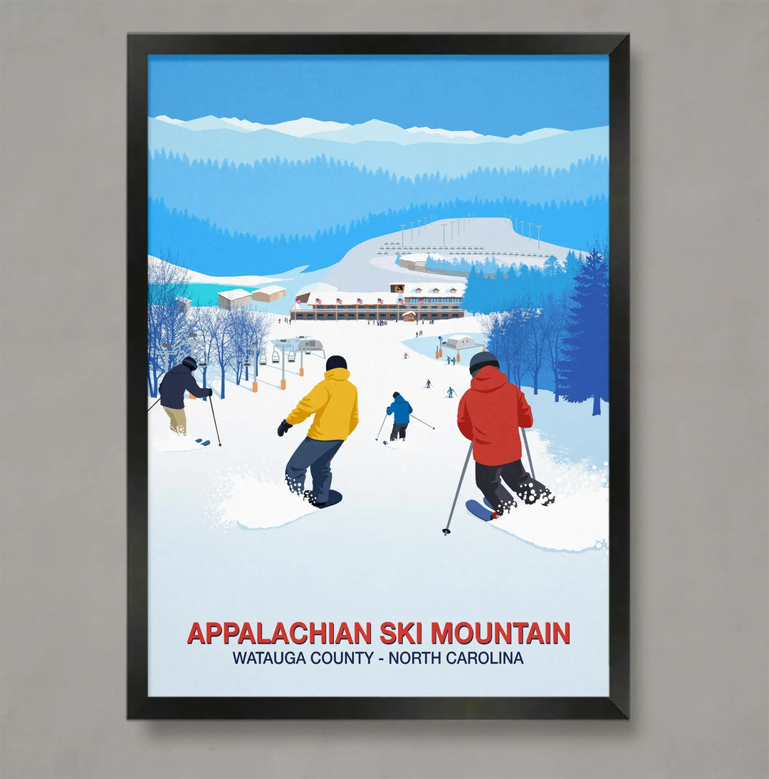 Explore Appalachian Ski Mountain - Winter Adventure Awaits – Ski Poster ...