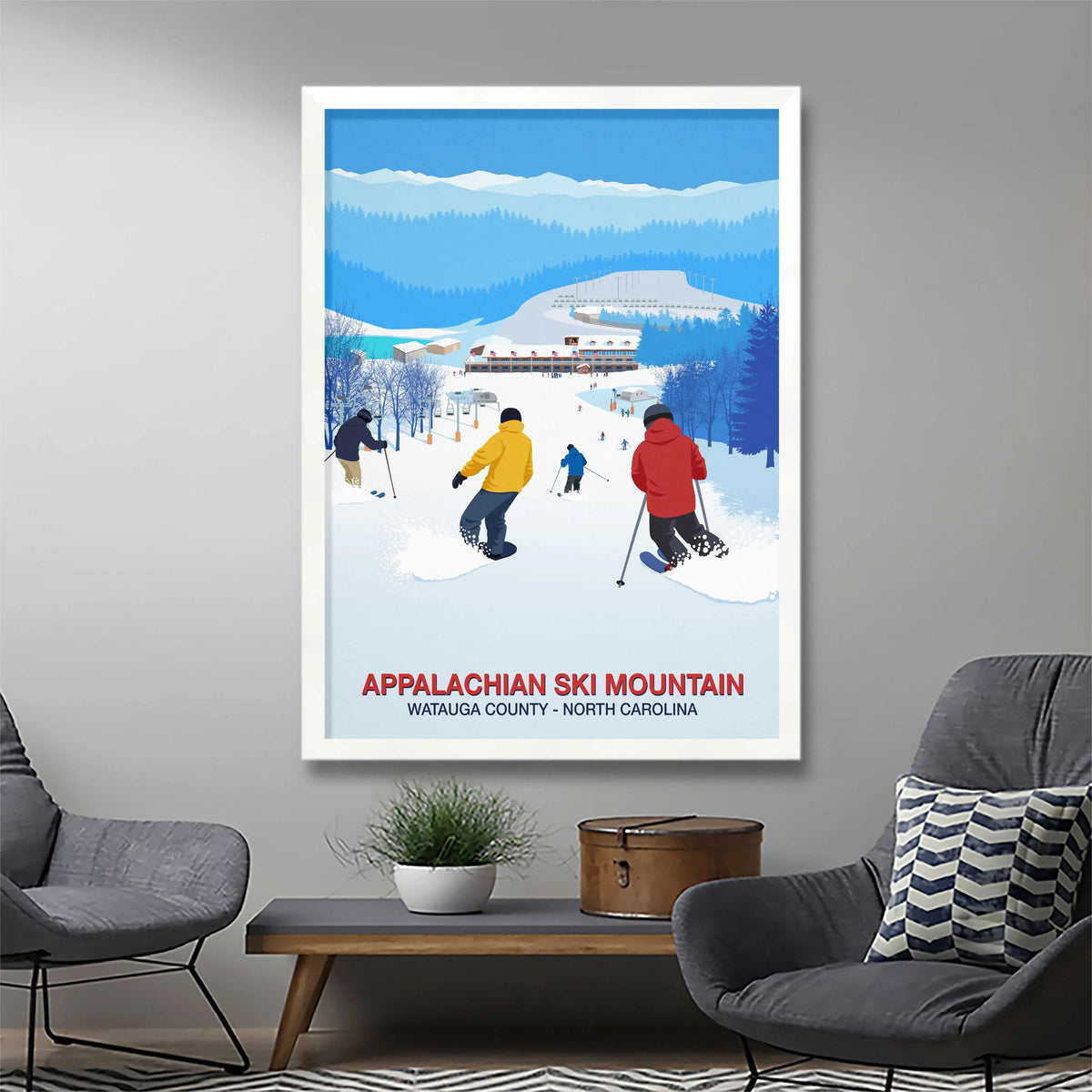Appalachian Ski Mountain Poster – Ski Poster & Art Prints - Shop Online ...