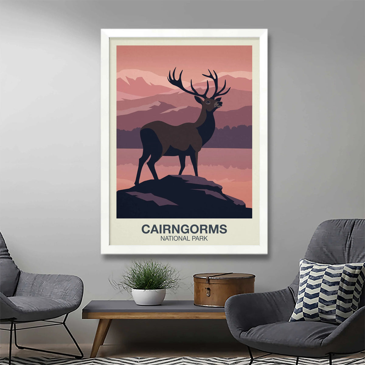 Cairngorms National Park Poster – Ski Poster & Art Prints - Shop Online ...