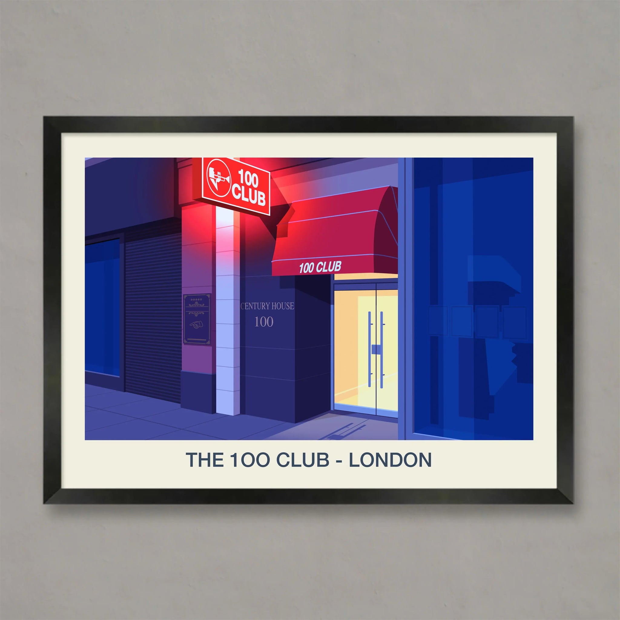THE 100 CLUB POSTER - Ski Poster & Art Prints - Shop Online | Steve ...