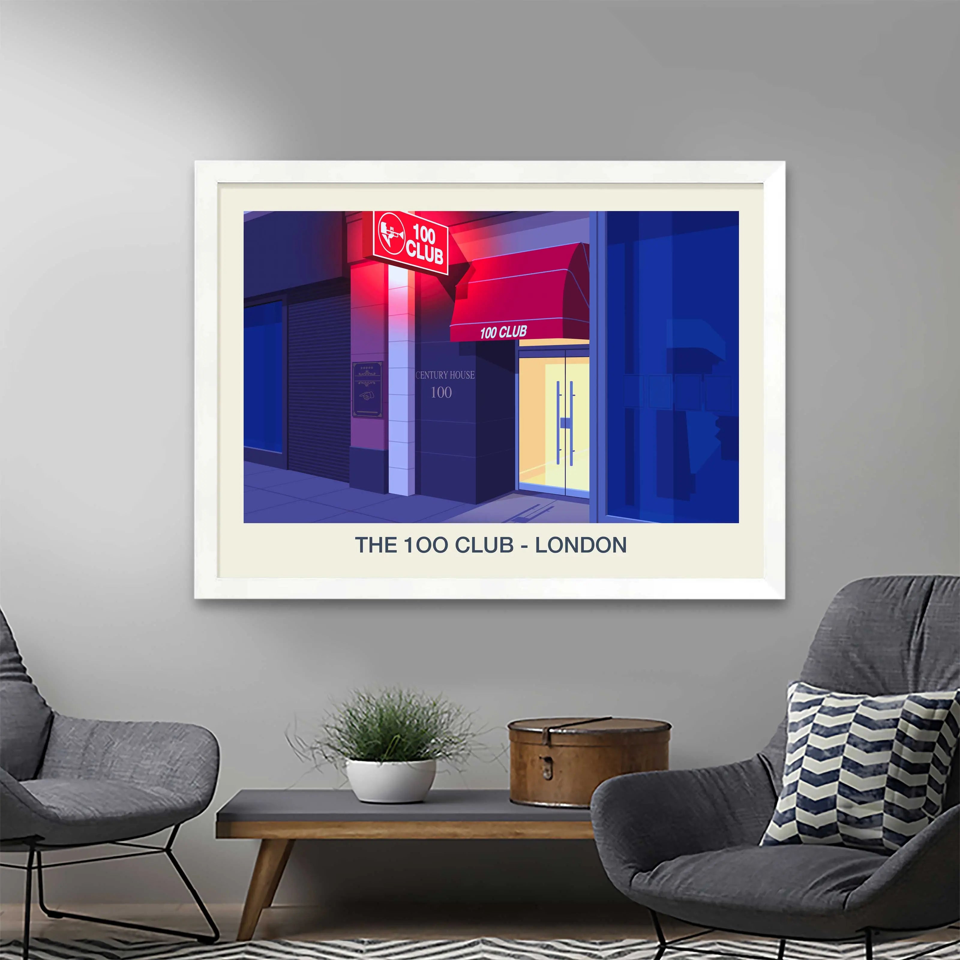 THE 100 CLUB POSTER – Ski Poster & Art Prints - Shop Online | Steve Ash ...