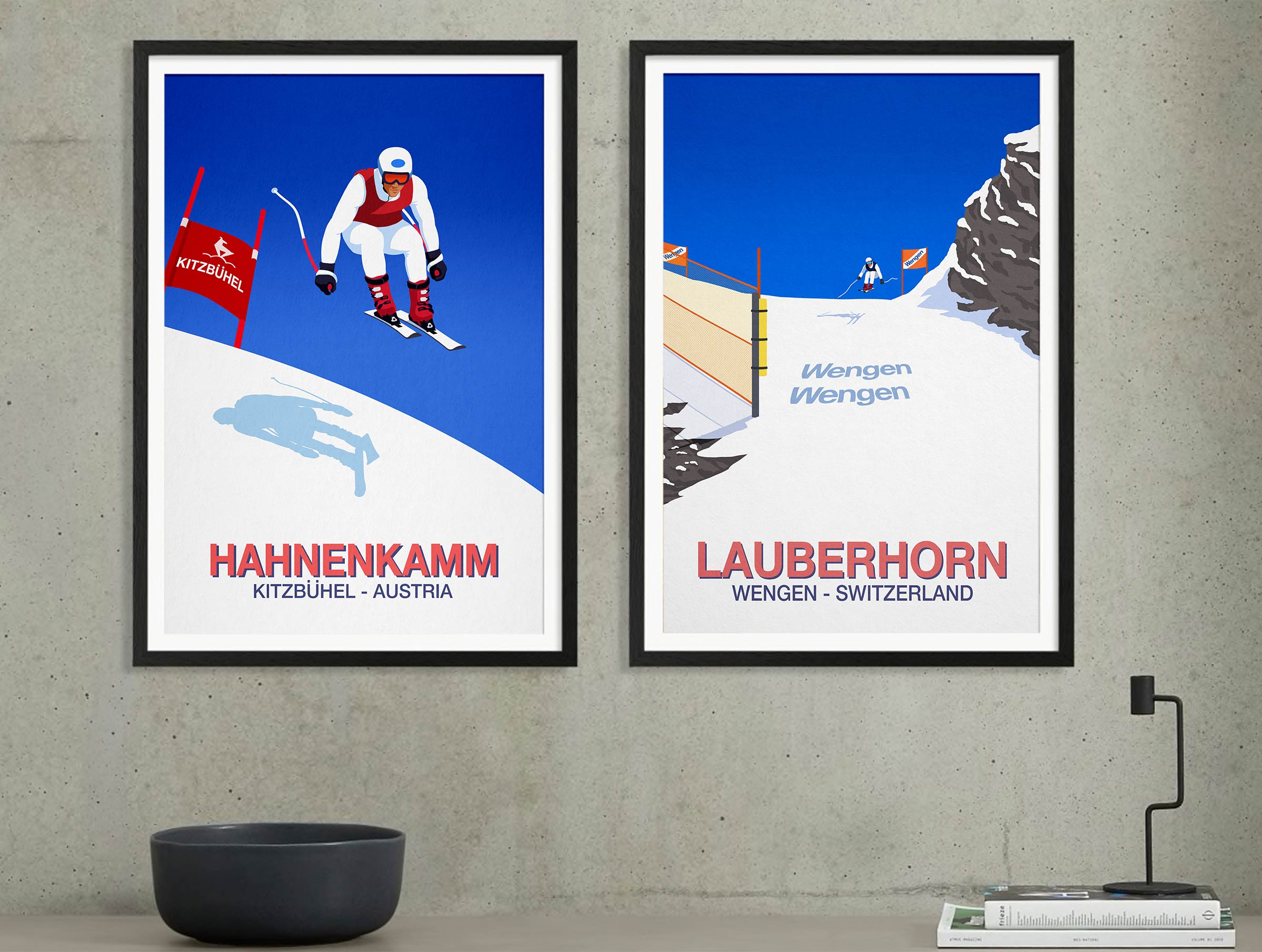 Posters & Art Prints - Shop Online | Steve Ash illustration – Ski ...