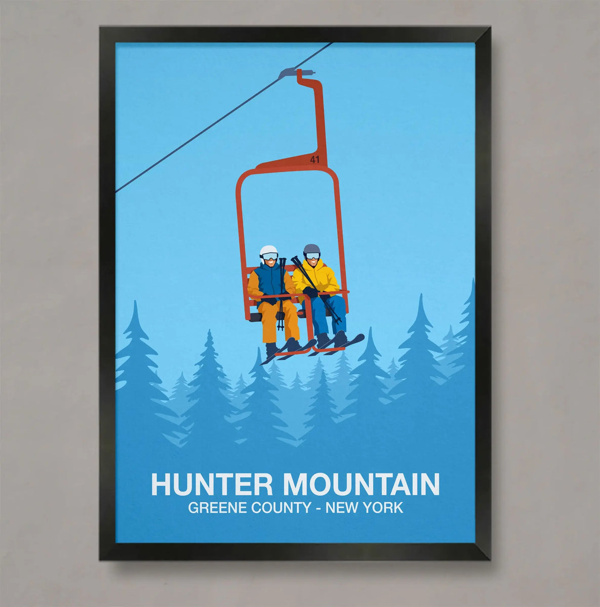 Explore Hunter Mountain Ski Resort - Enjoy Winter Fun! – Ski Poster ...