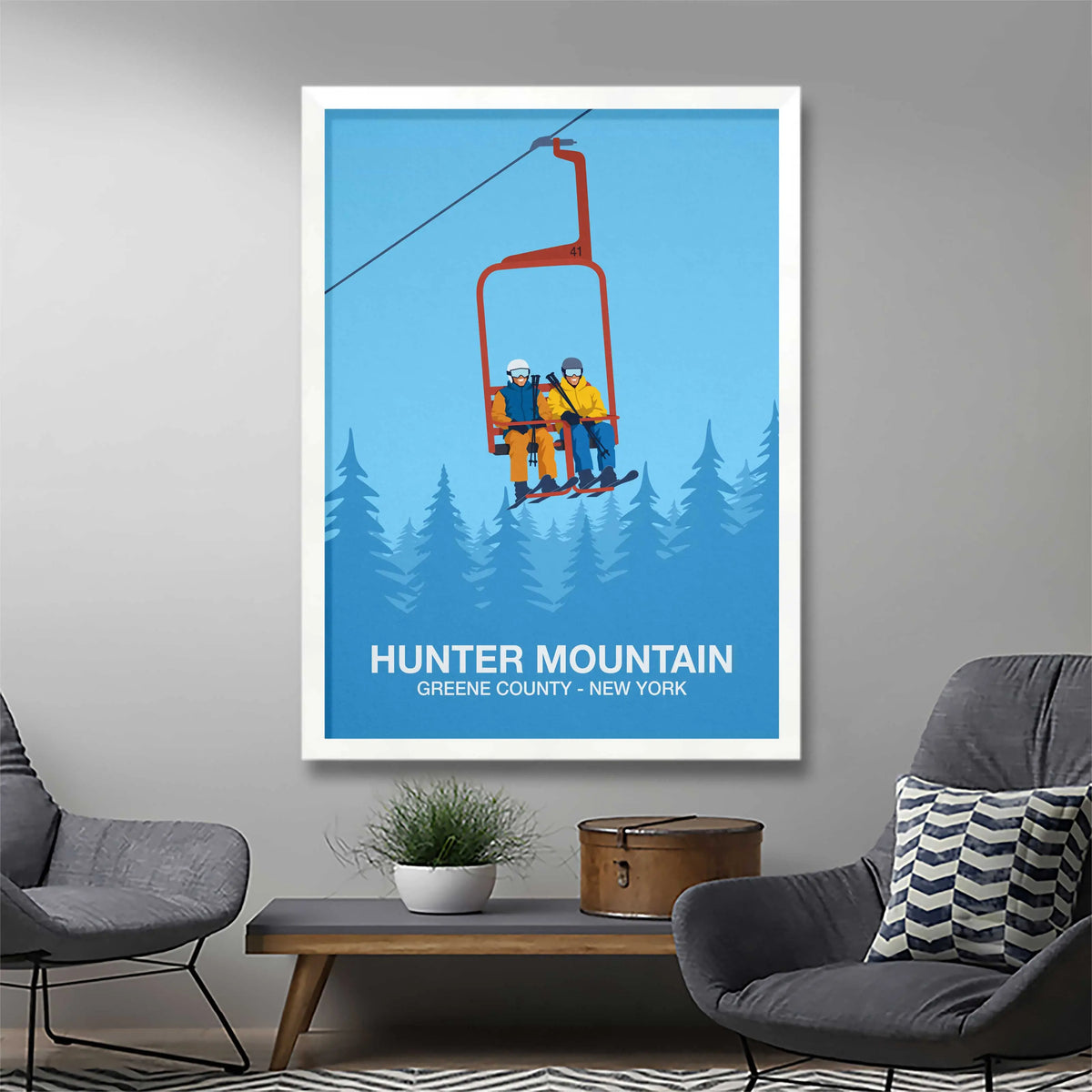 Explore Hunter Mountain Ski Resort - Enjoy Winter Fun! – Ski Poster ...