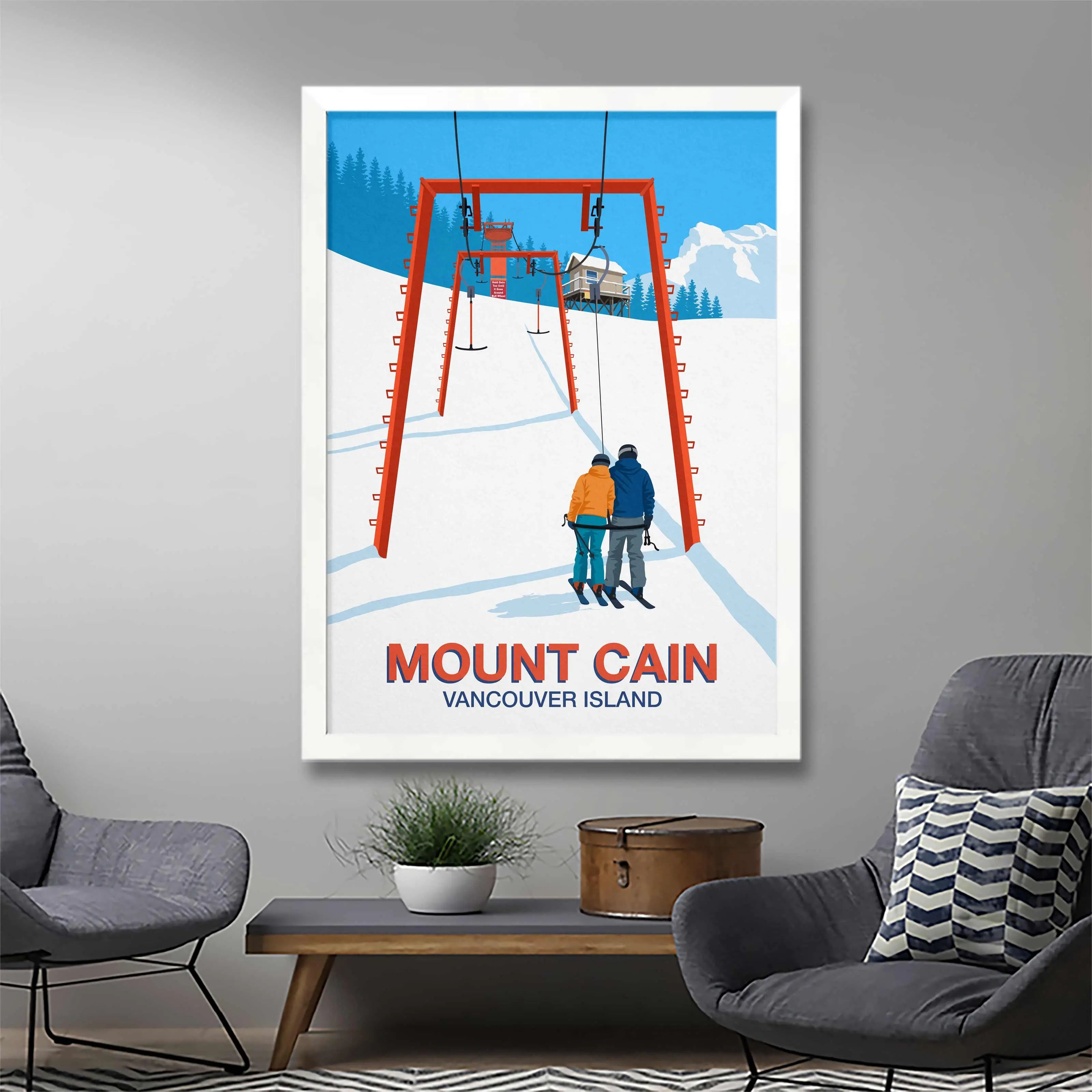 Mount Cain ski resort poster – Ski Poster & Art Prints - Shop Online ...