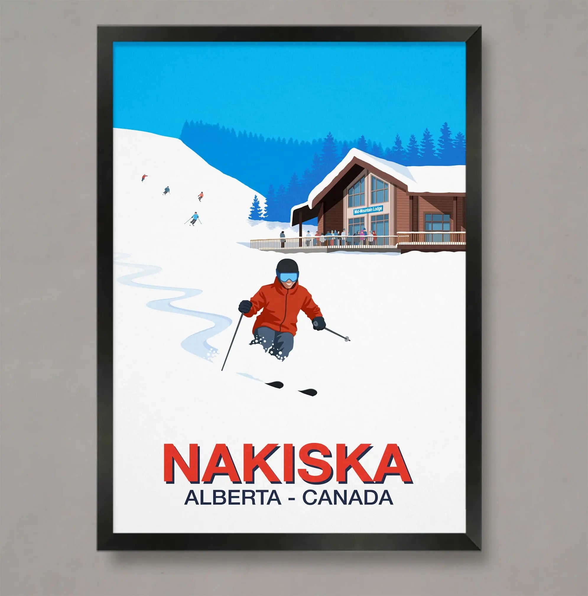 Nakiska ski resort poster – Ski Poster & Art Prints - Shop Online ...