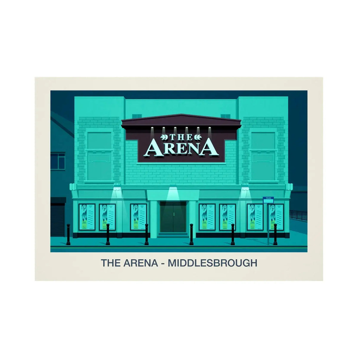 Vibrant Nightclub Poster for THE ARENA – Ski Poster & Art Prints - Shop ...