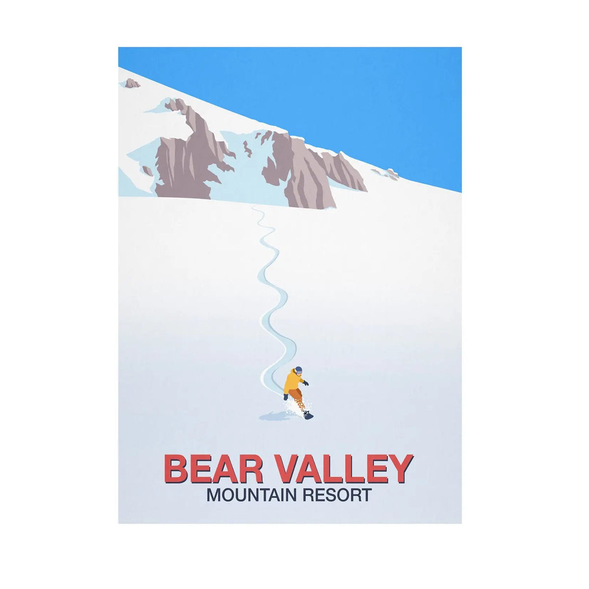 Discover Bear Valley's Thrilling Snowboarding Experience – Ski Poster ...