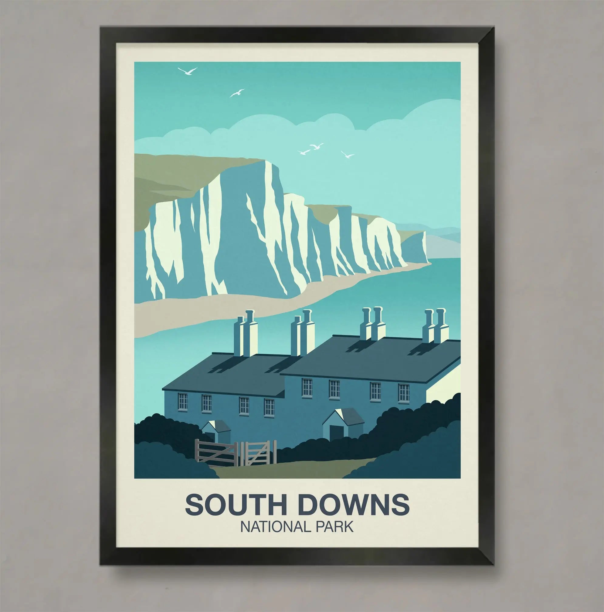 South Downs National Park Poster – Ski Poster & Art Prints - Shop ...