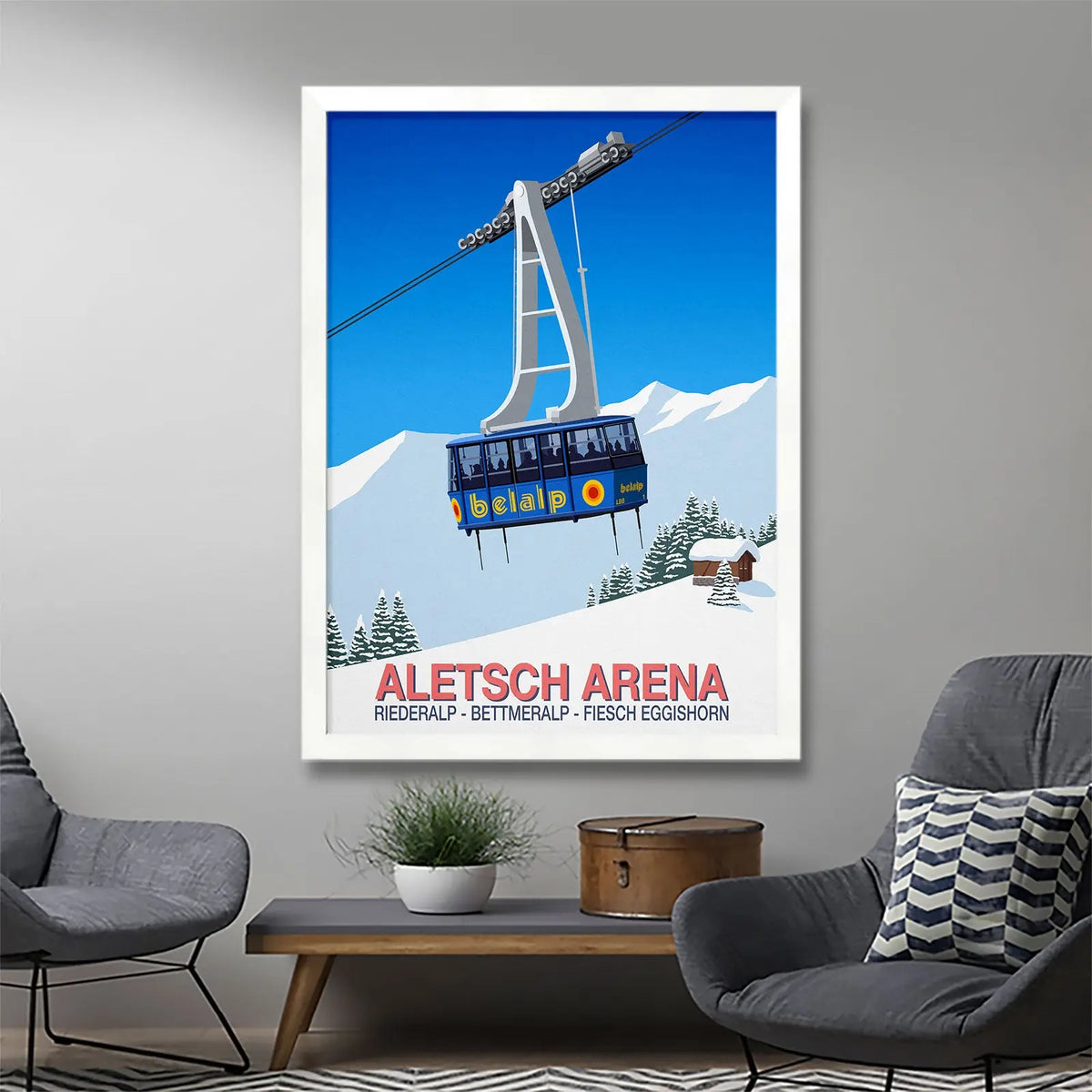 Aletsch Arena ski poster – Ski Poster & Art Prints - Shop Online ...