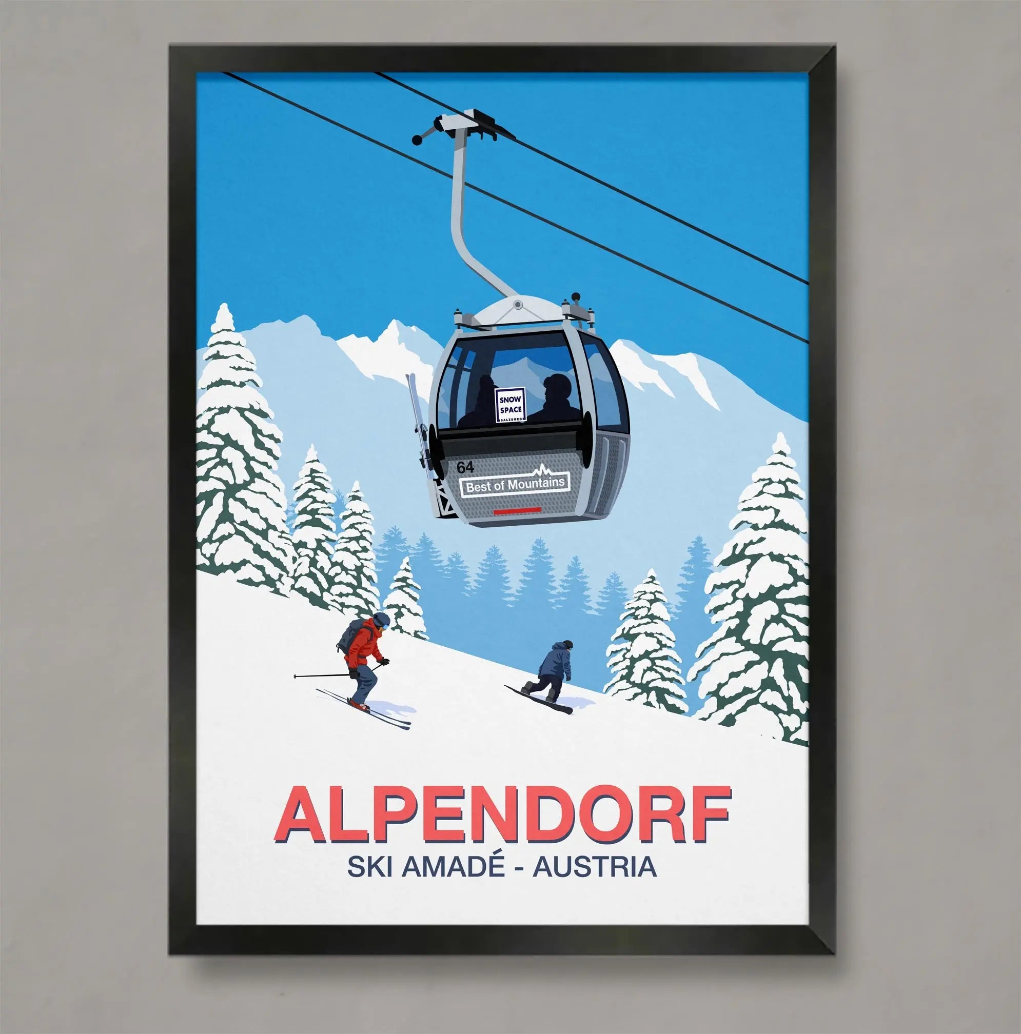 Alpendorf ski poster – Ski Poster & Art Prints - Shop Online | Steve ...
