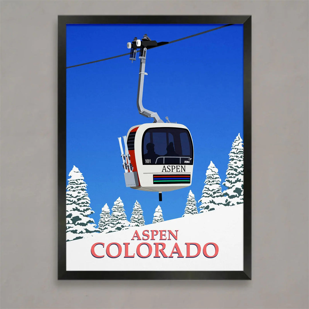 Aspen vintage ski poster – Ski Poster & Art Prints - Shop Online ...