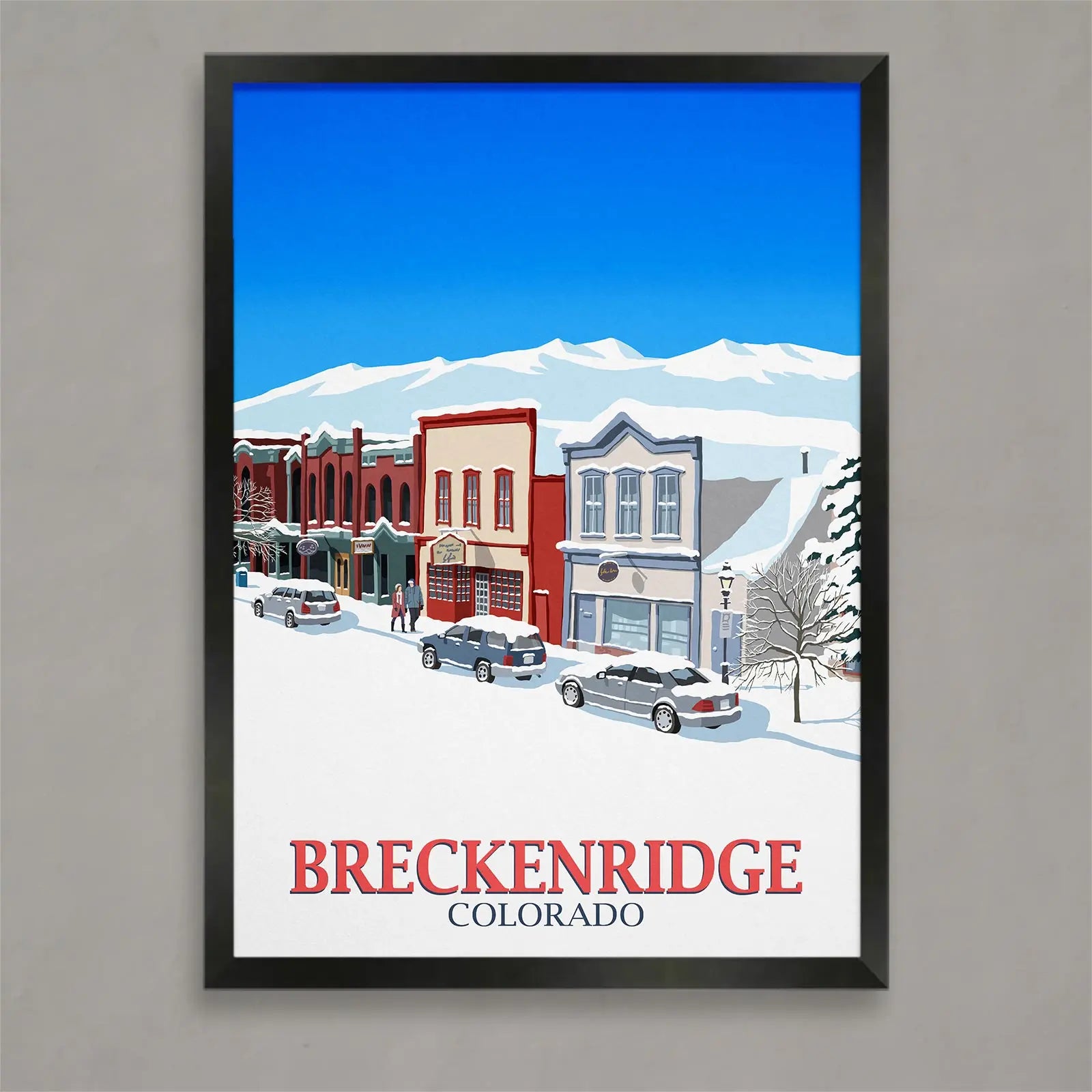 Breckenridge ski town poster – Ski Poster & Art Prints - Shop Online ...