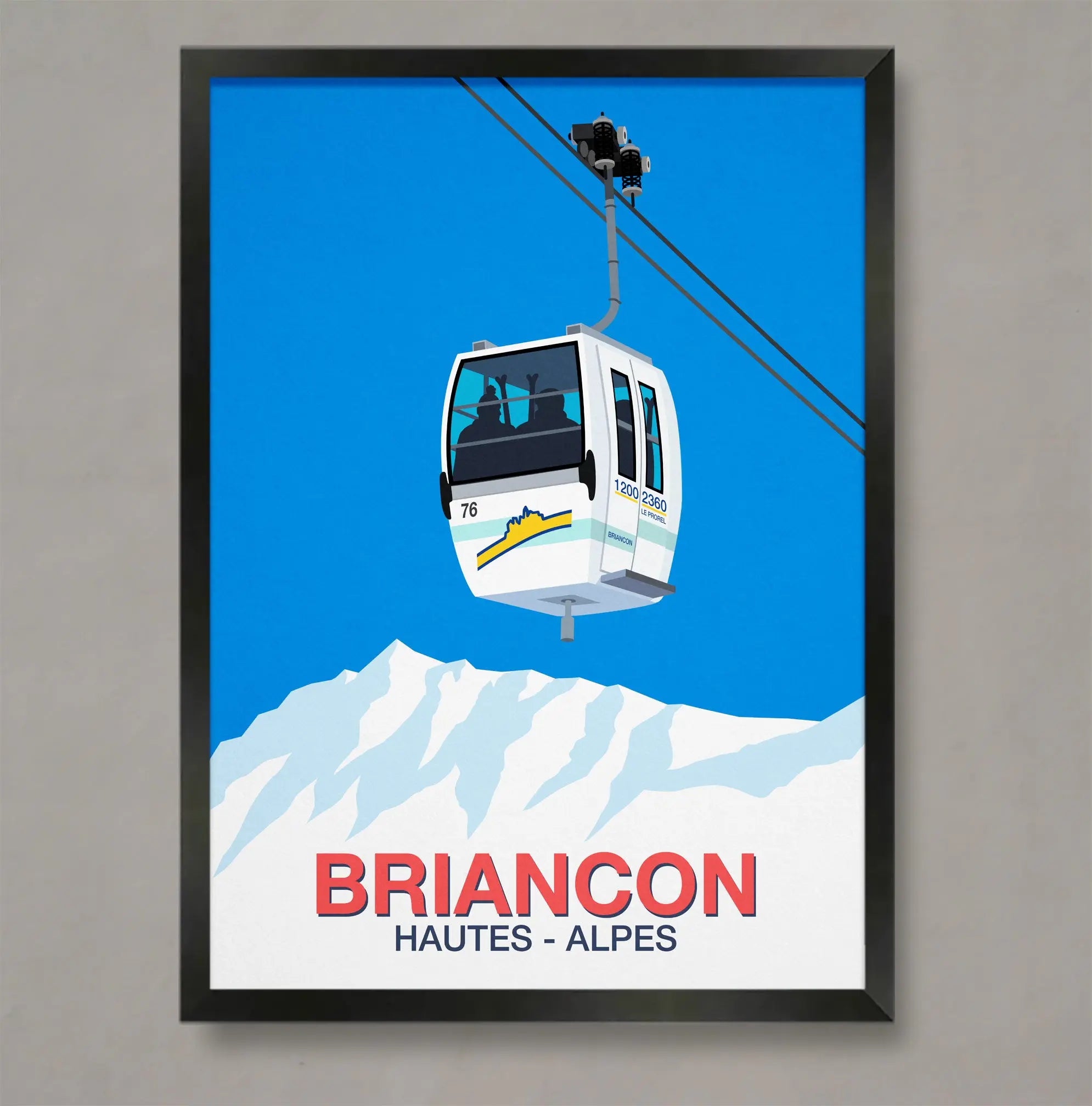Briancon Ski Resort Poster – Ski Poster & Art Prints - Shop Online ...