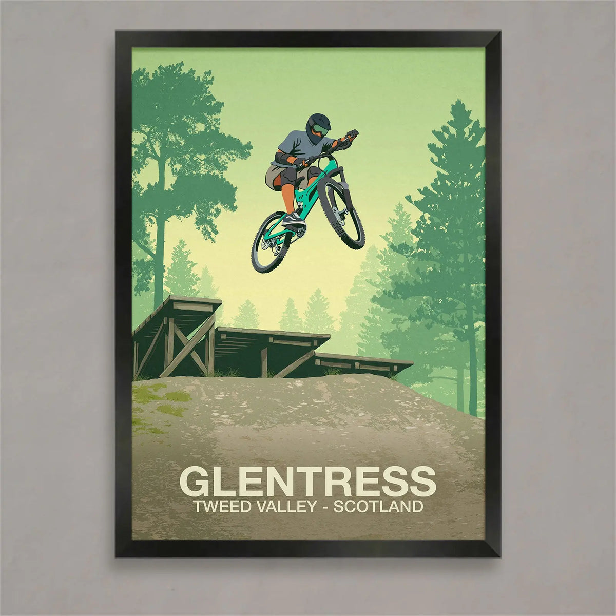 Glentress Mountain Bike Poster – Ski Poster & Art Prints - Shop Online ...