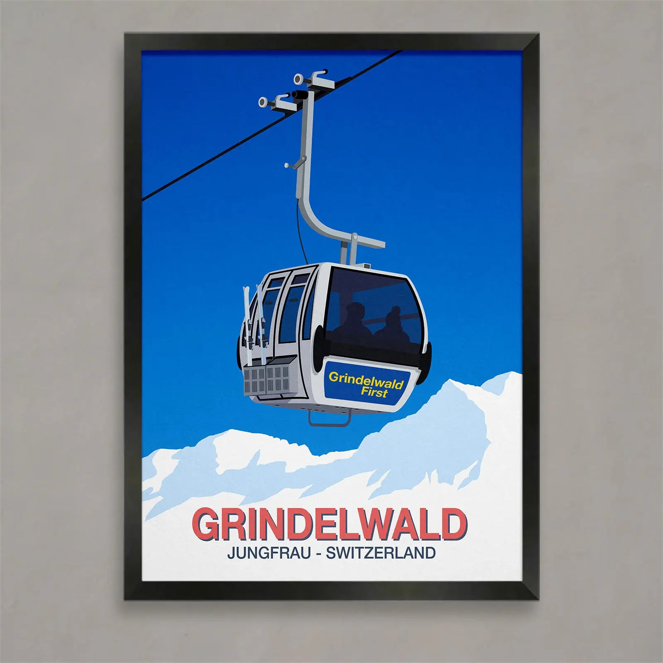 Grindelwald Ski Poster - Experience Winter Fun – Ski Poster & Art ...