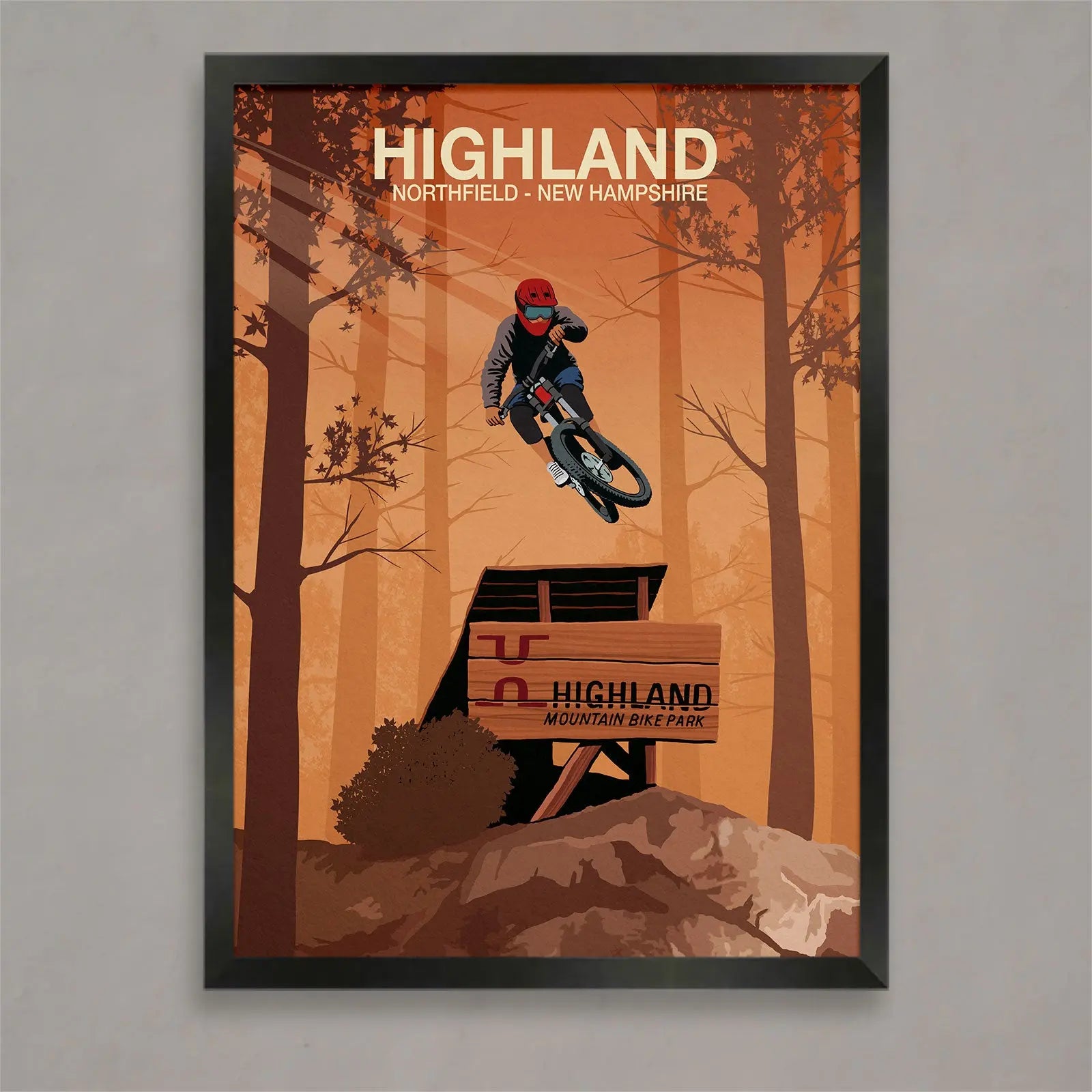 Highland Mountain Bike Poster – Ski Poster & Art Prints - Shop Online ...