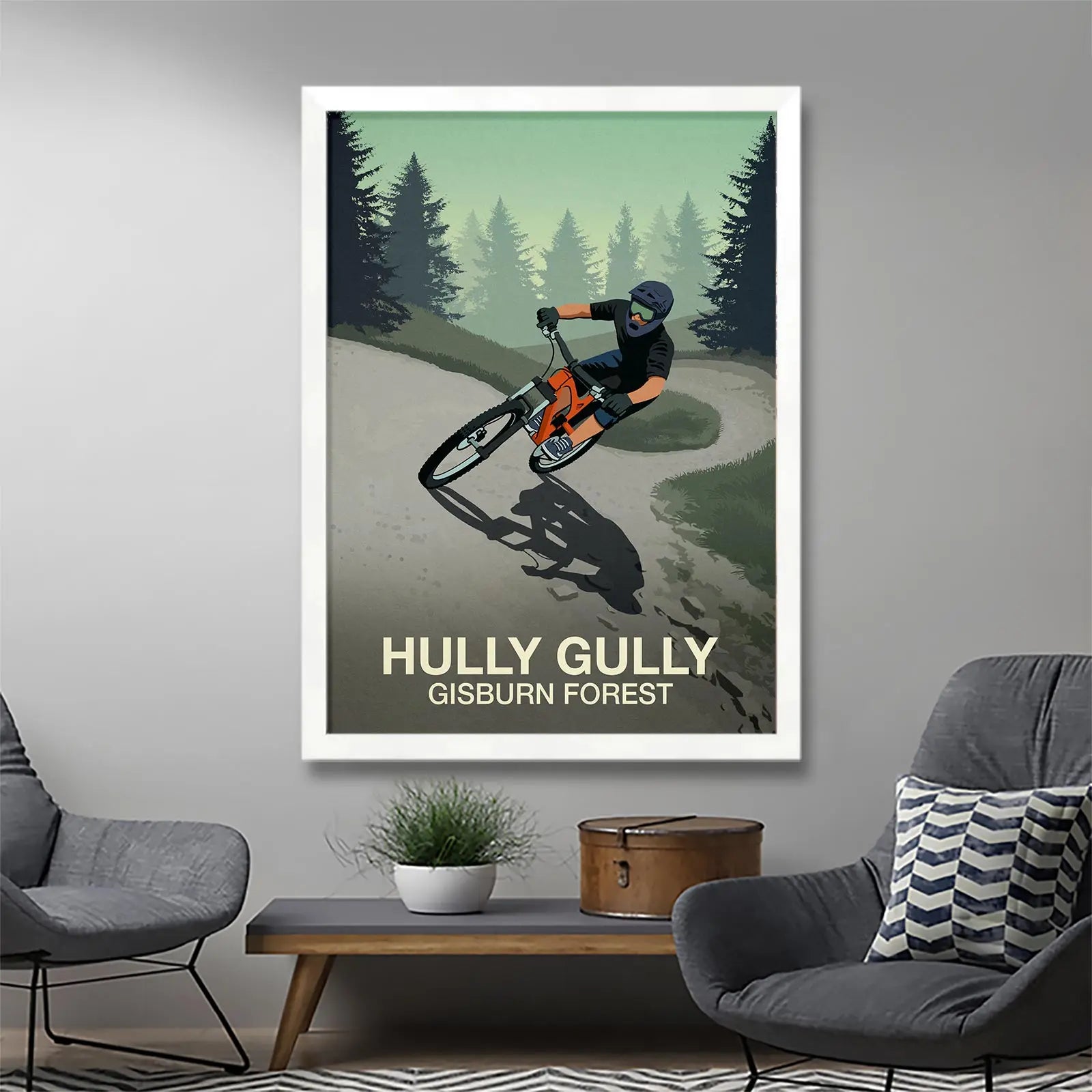 Hully Gully Mountain Bike Poster – Ski Poster & Art Prints - Shop ...