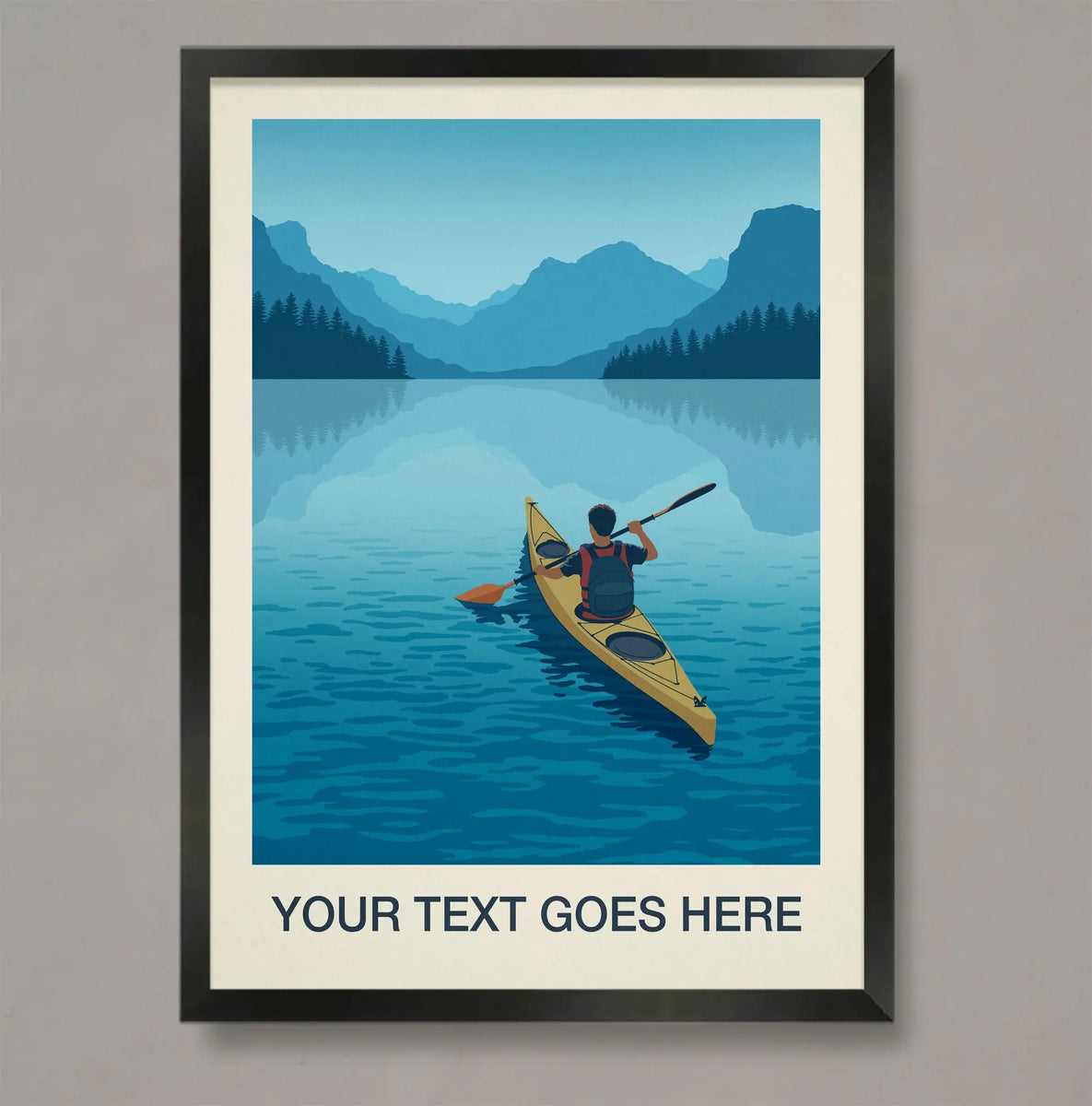 Personalised Kayaking Print – Ski Poster & Art Prints - Shop Online ...