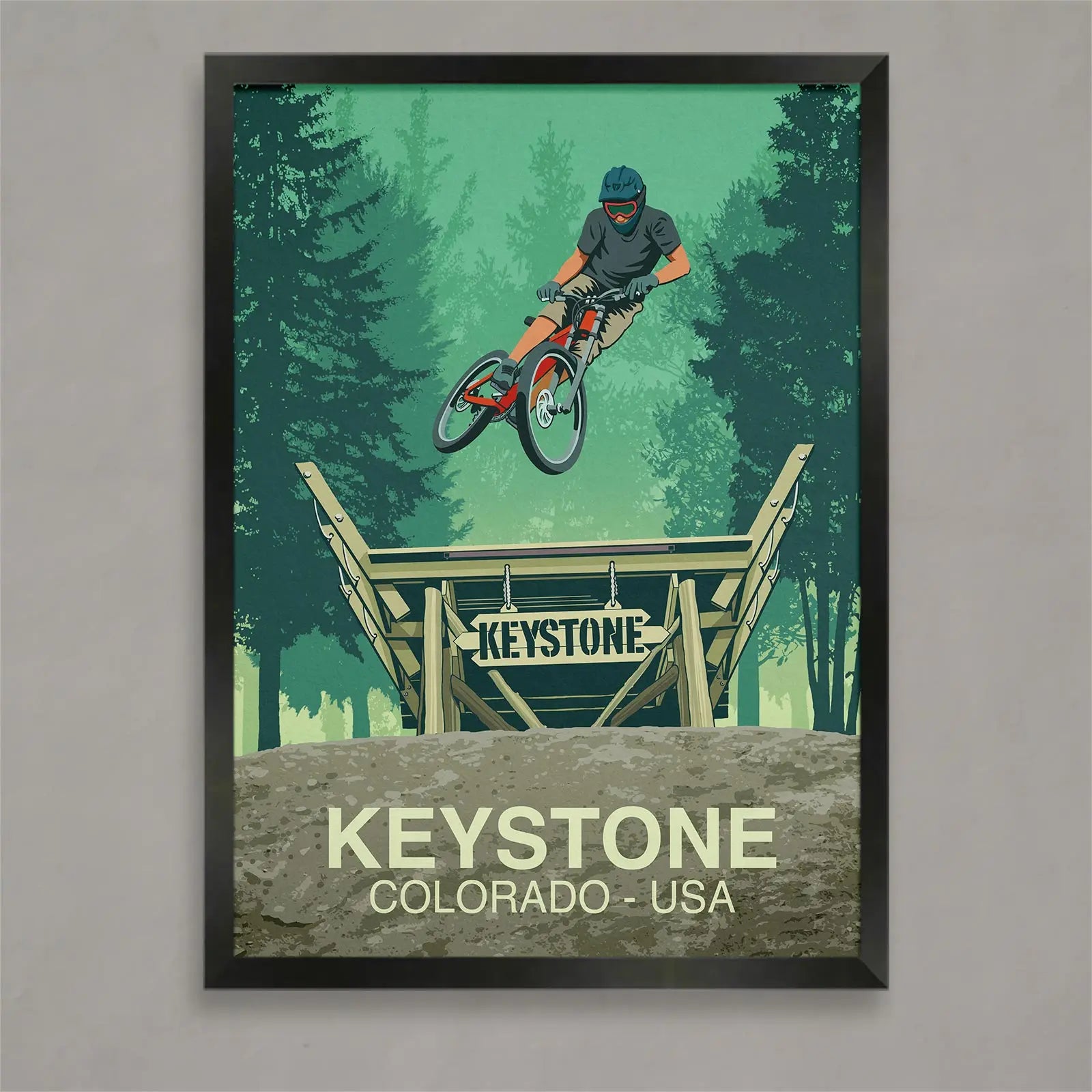 Keystone Mountain Bike Poster – Ski Poster & Art Prints - Shop Online ...