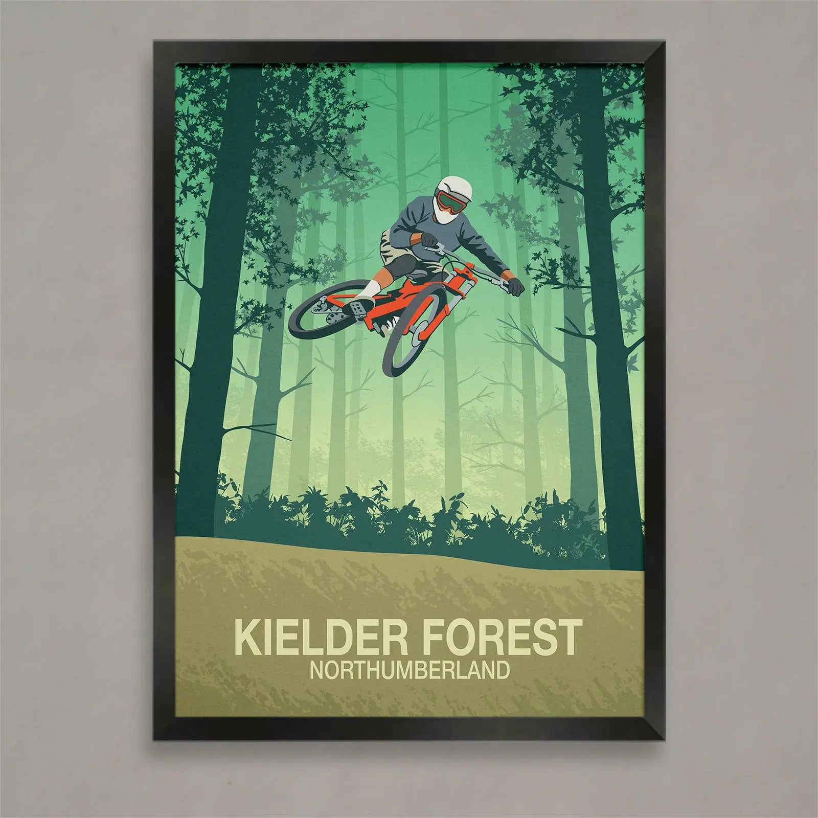 Kielder Mountain Bike Poster – Ski Poster & Art Prints - Shop Online ...