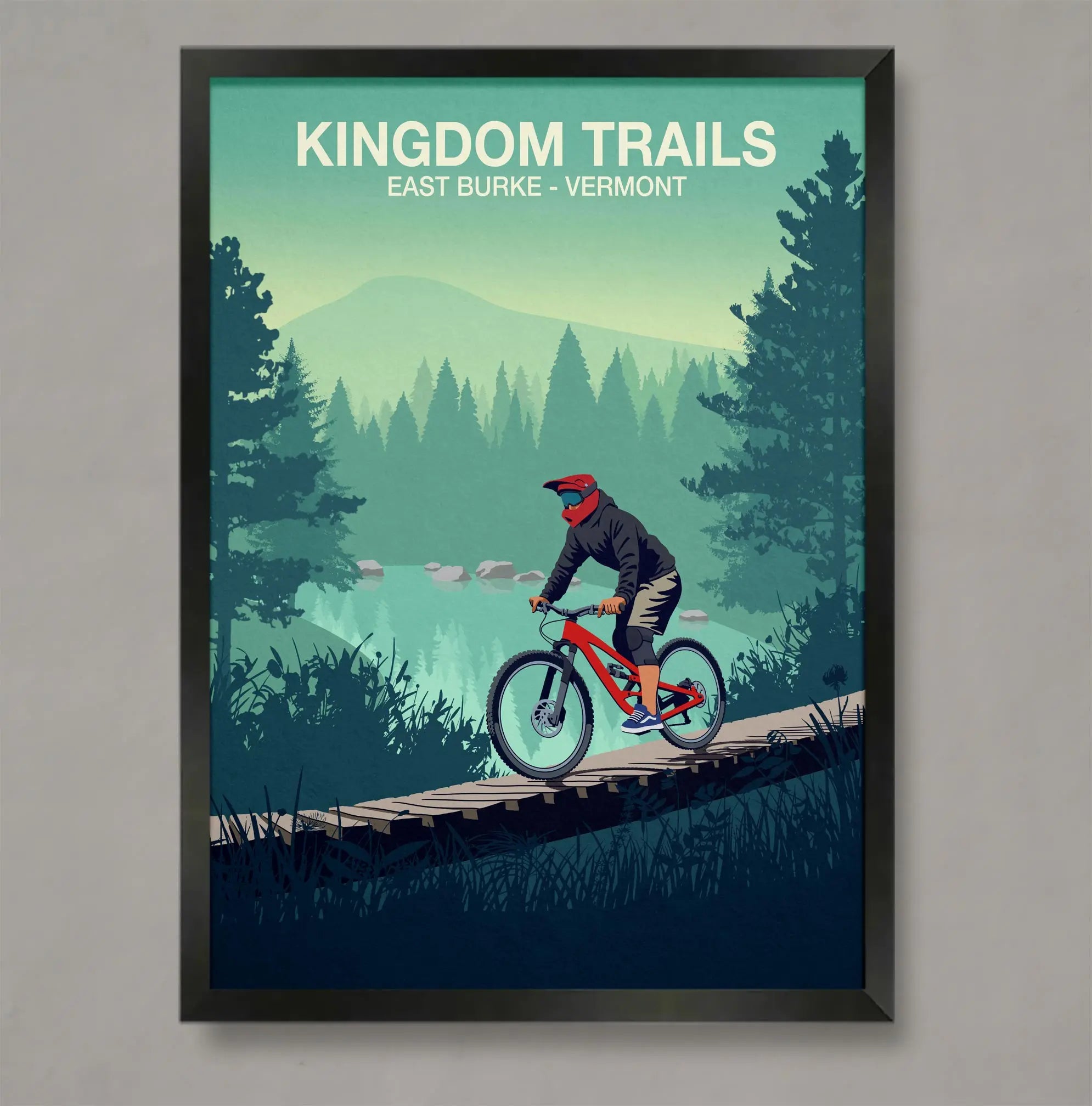 Kingdom Trails Mountain Bike Poster – Ski Poster & Art Prints - Shop ...