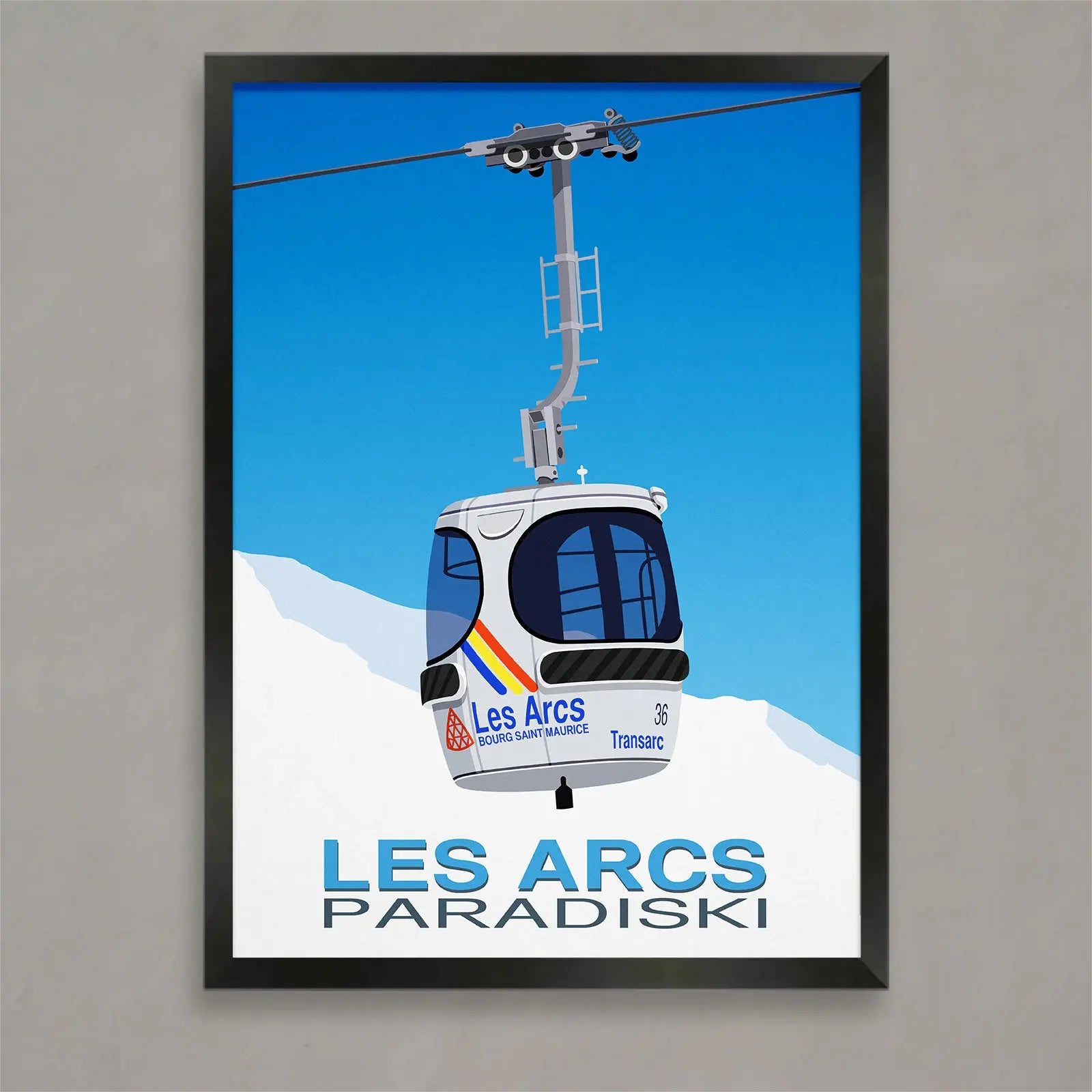 Les Arcs ski poster – Ski Poster & Art Prints - Shop Online | Steve Ash ...