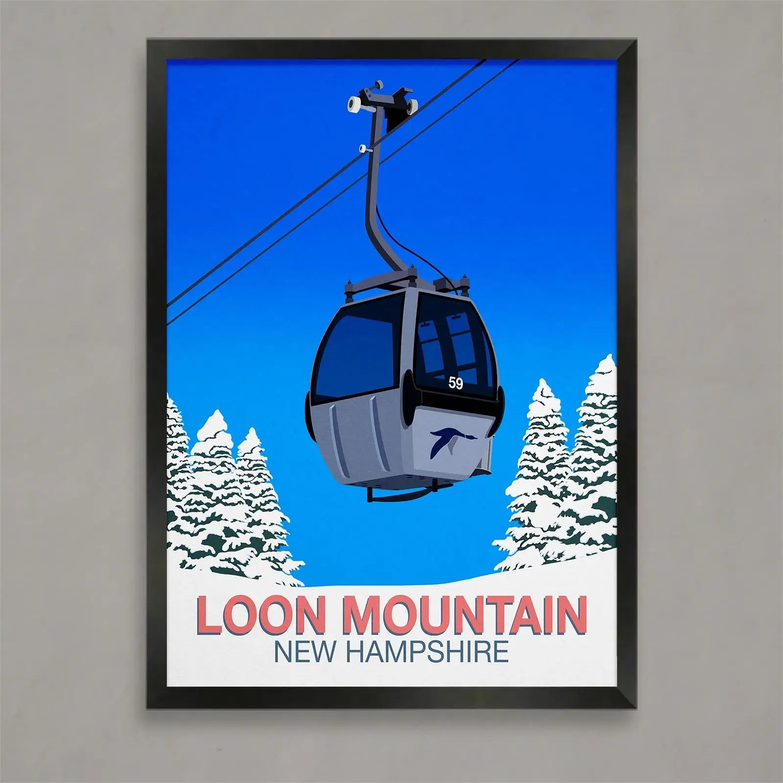 Loon Mountain ski poster – Ski Poster & Art Prints - Shop Online ...