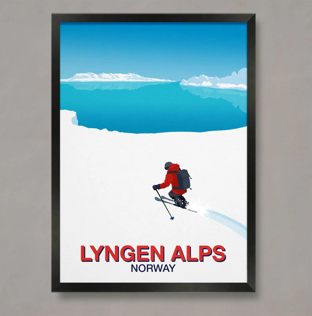 Lyngen Alps ski poster – Ski Poster & Art Prints - Shop Online | Steve ...