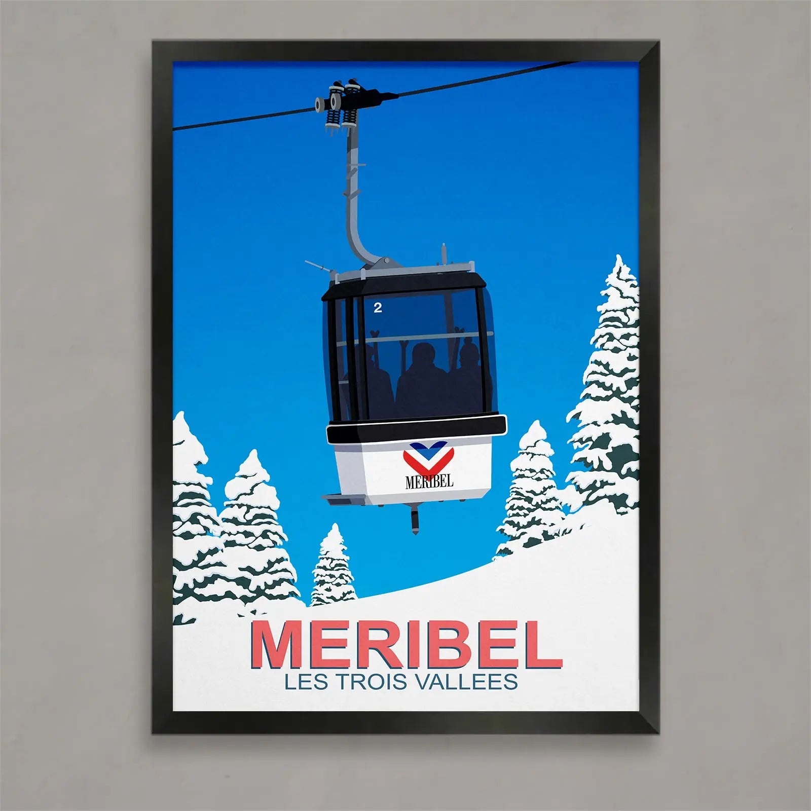 Meribel Mont Vallon gondola poster – Ski Poster & Art Prints - Shop ...