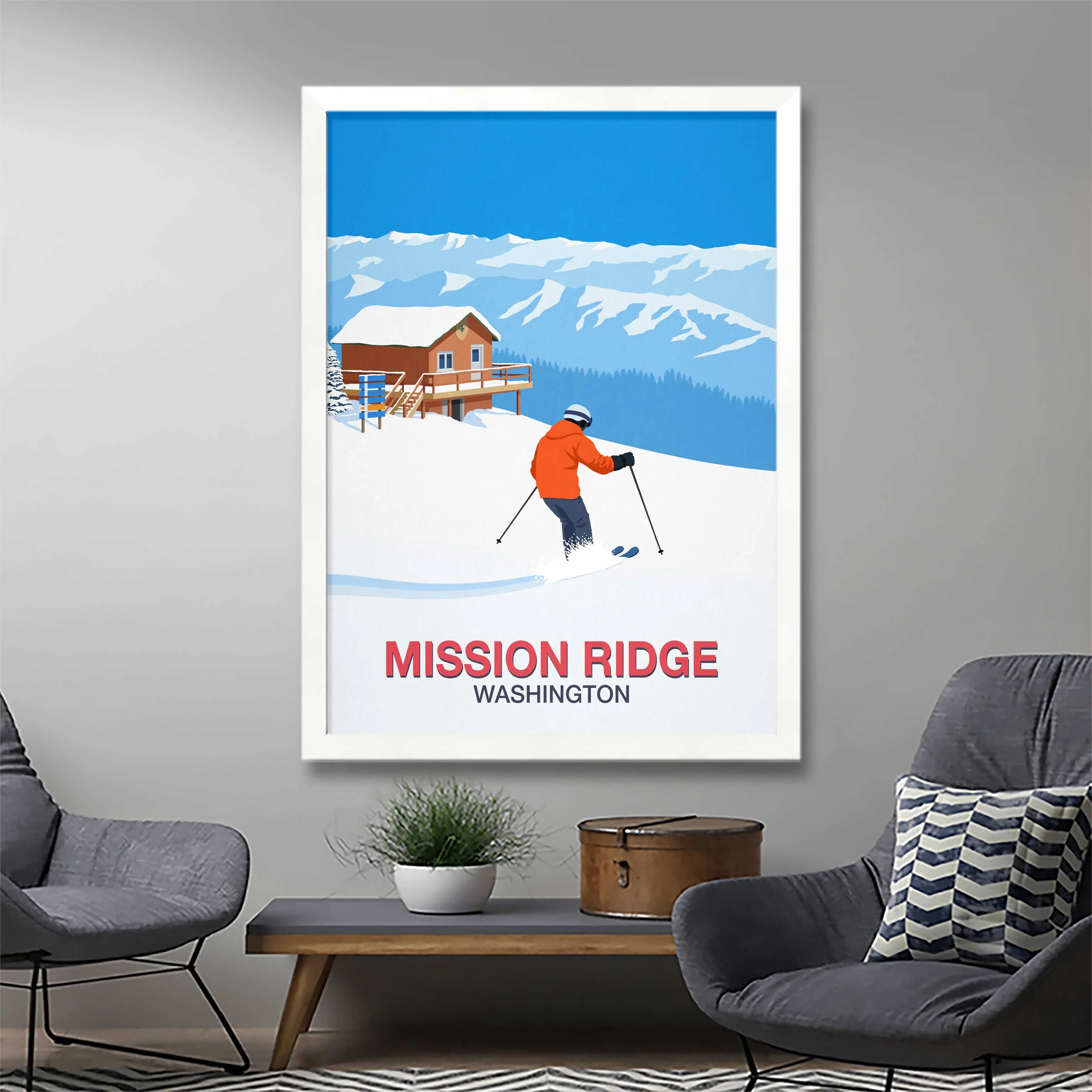 Mission Ridge ski poster – Ski Poster & Art Prints - Shop Online ...
