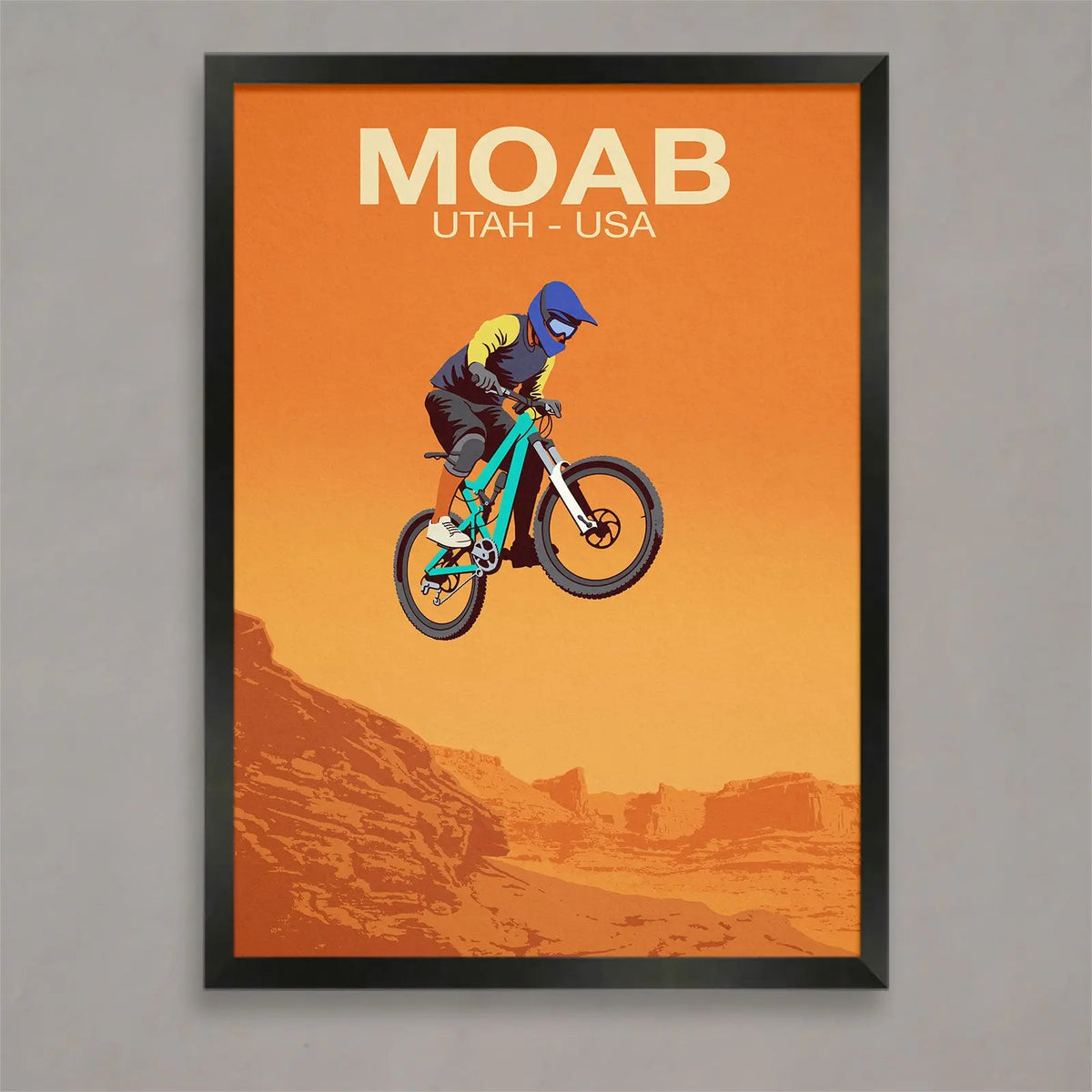 Moab Mountain Bike Poster – Ski Poster & Art Prints - Shop Online ...