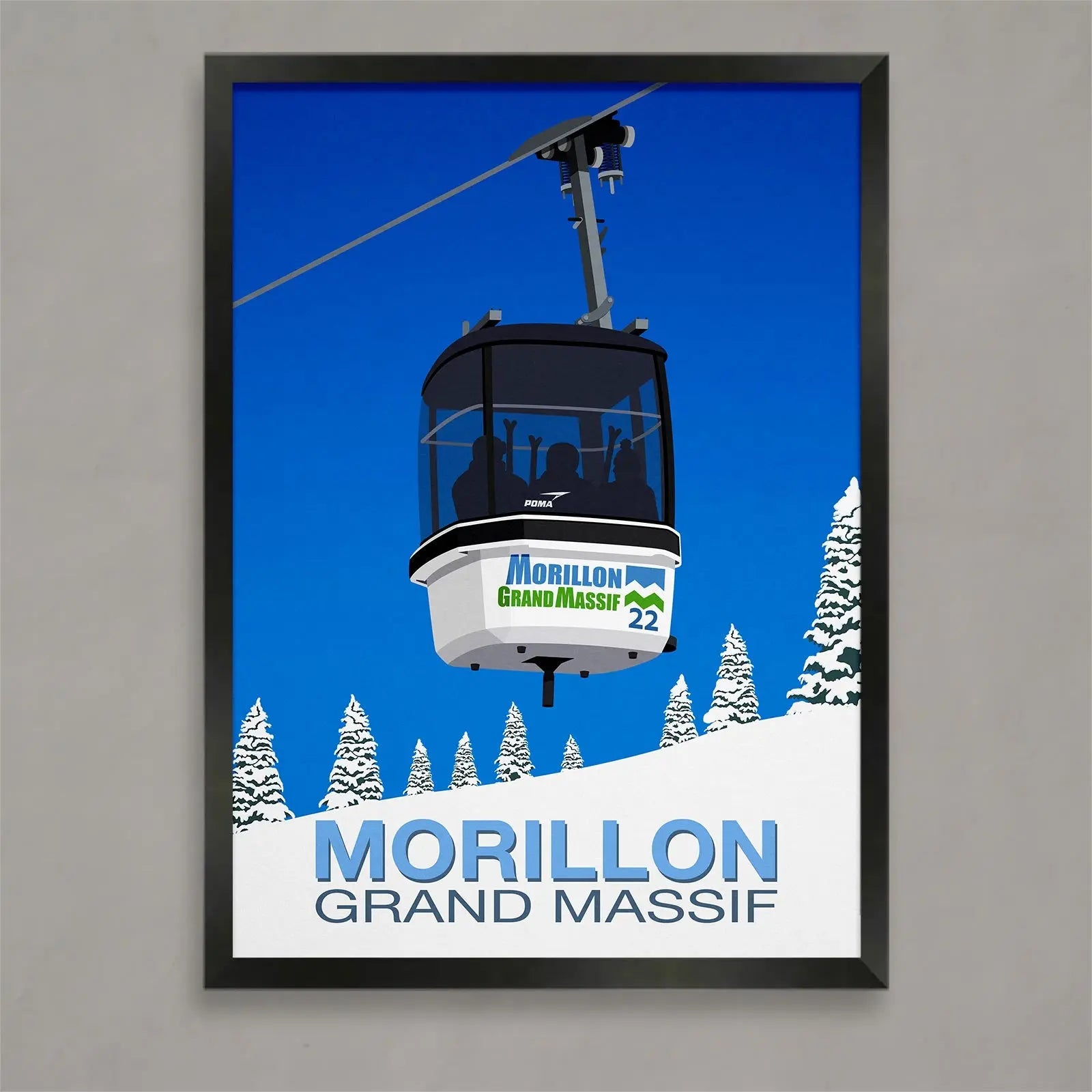 Morillon ski poster – Ski Poster & Art Prints - Shop Online | Steve Ash ...