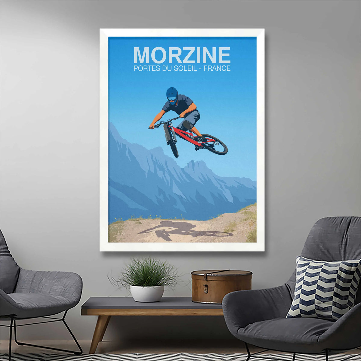 Morzine Mountain Bike Poster – Ski Poster & Art Prints - Shop Online ...