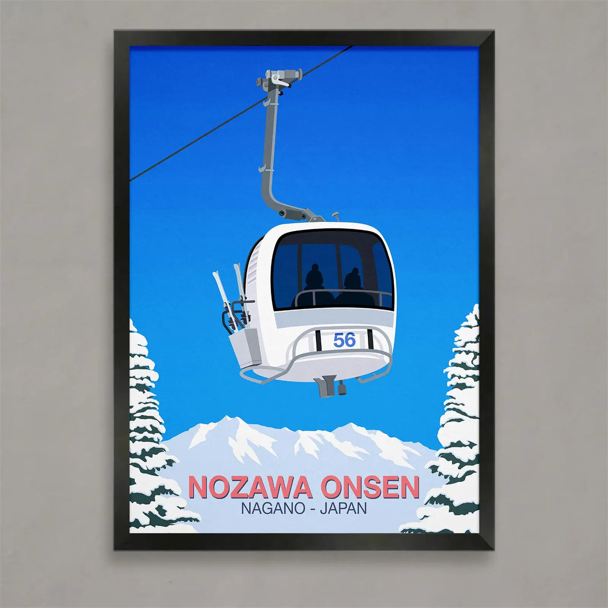 Nozawa Onsen ski poster – Ski Poster & Art Prints - Shop Online | Steve ...