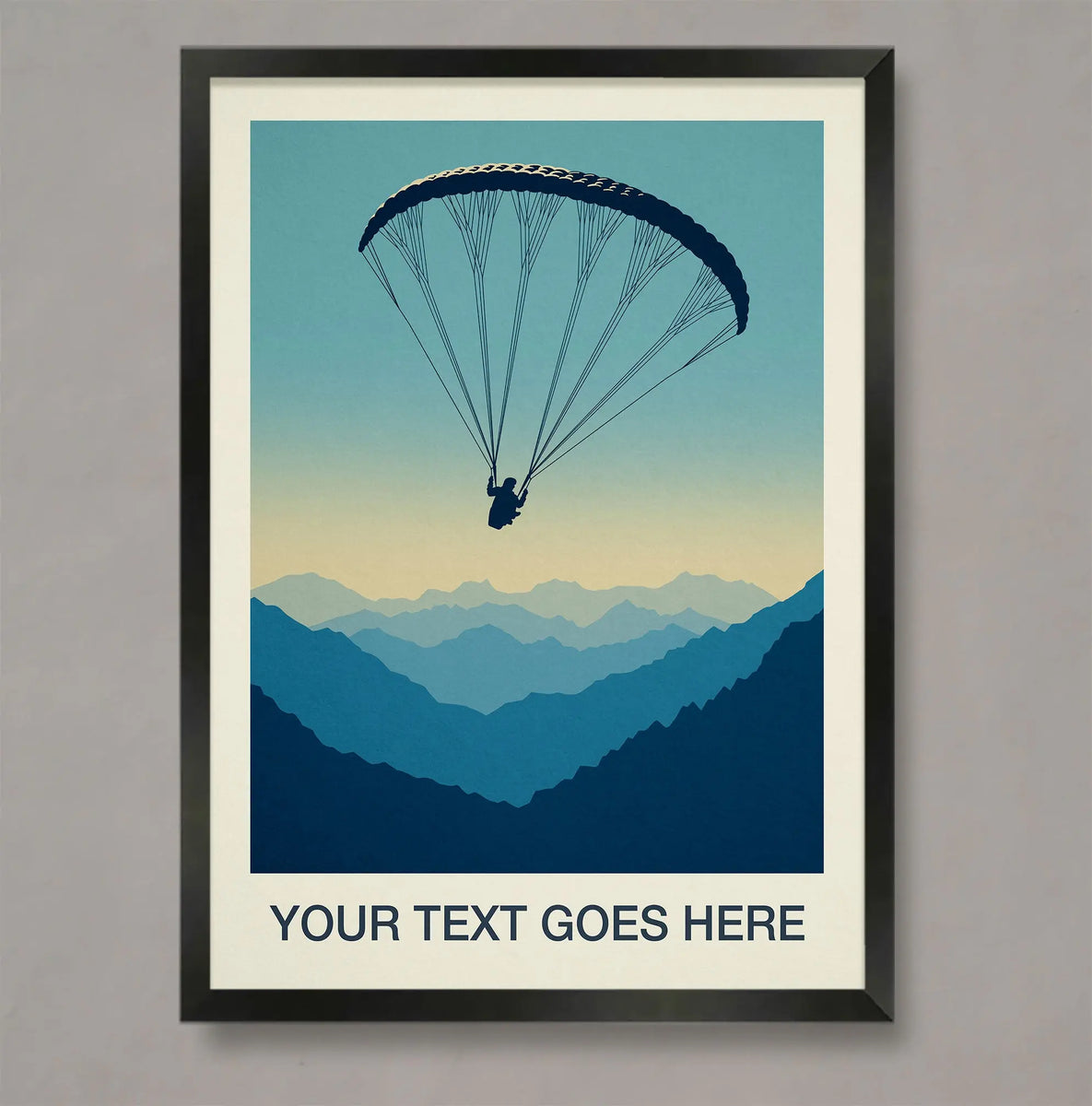 Personalised Paragliding Print – Ski Poster & Art Prints - Shop Online ...