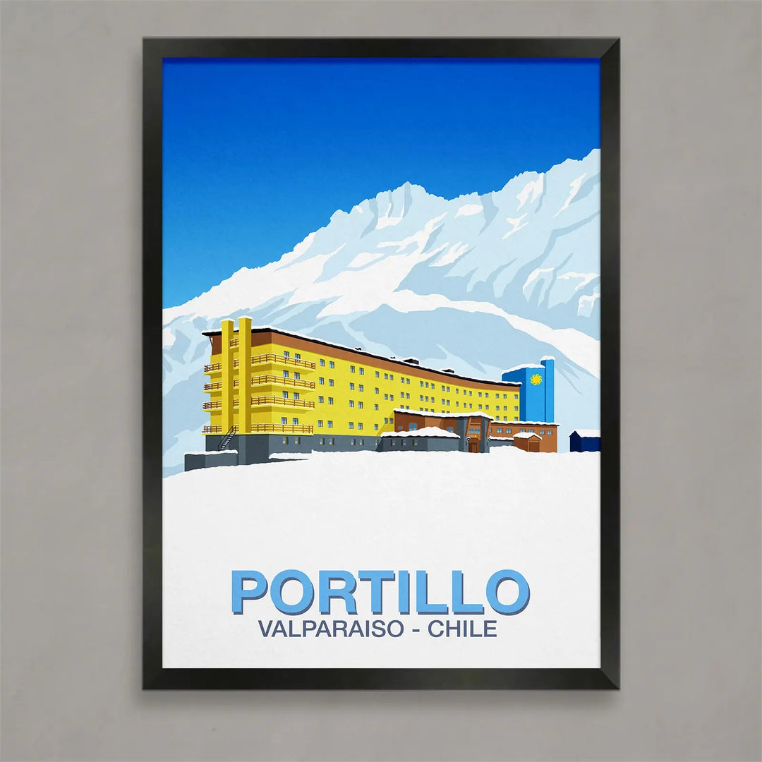 Portillo ski poster – Ski Poster & Art Prints - Shop Online | Steve Ash ...