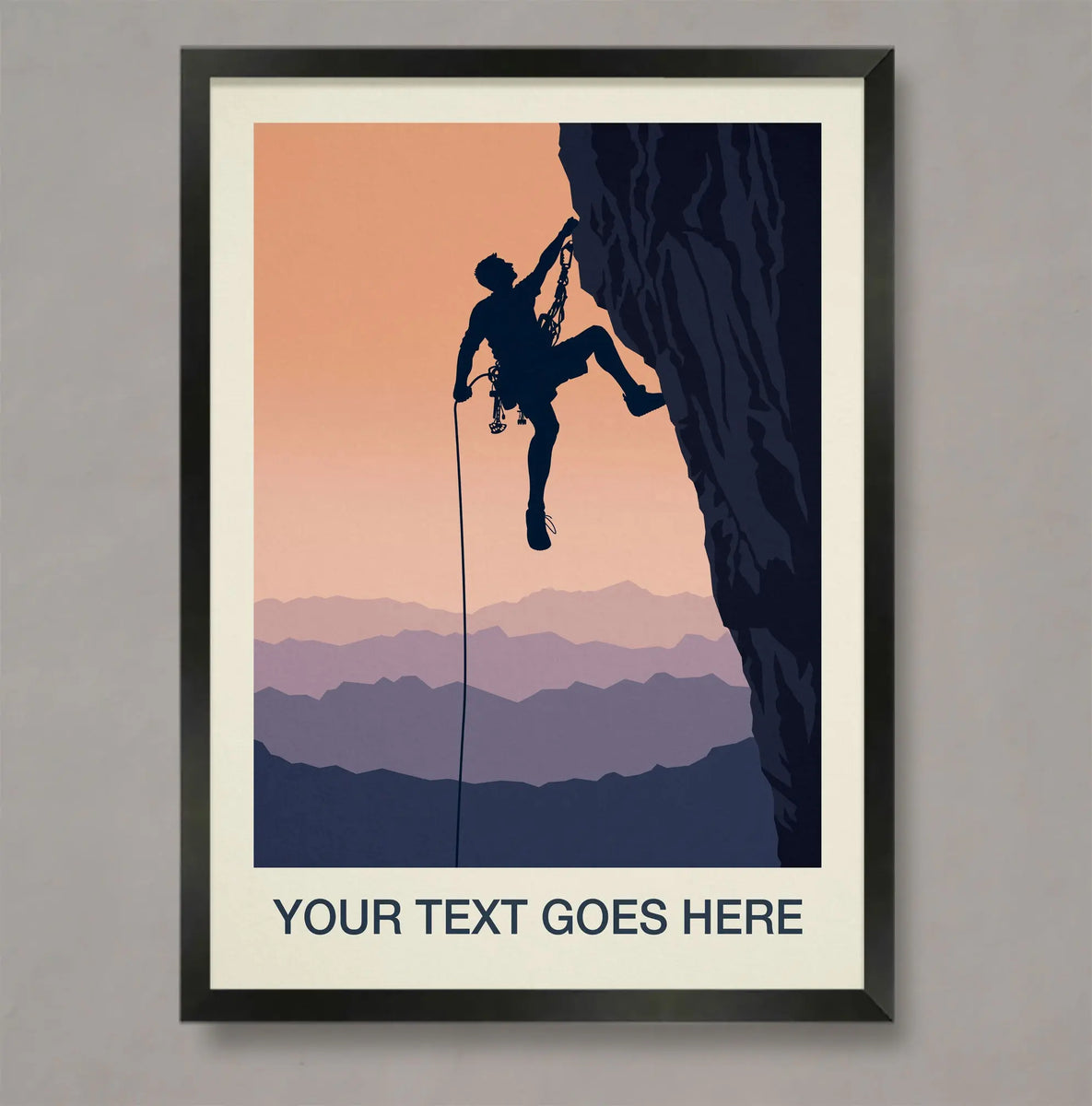 Personalised Rock Climbing Print – Ski Poster & Art Prints - Shop ...