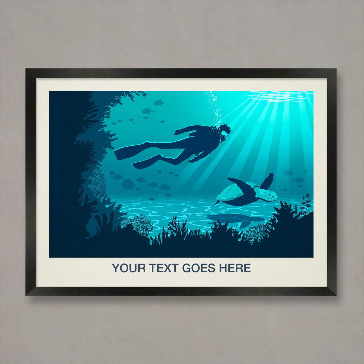 Personalised Scuba Diving Print – Ski Poster & Art Prints - Shop Online ...