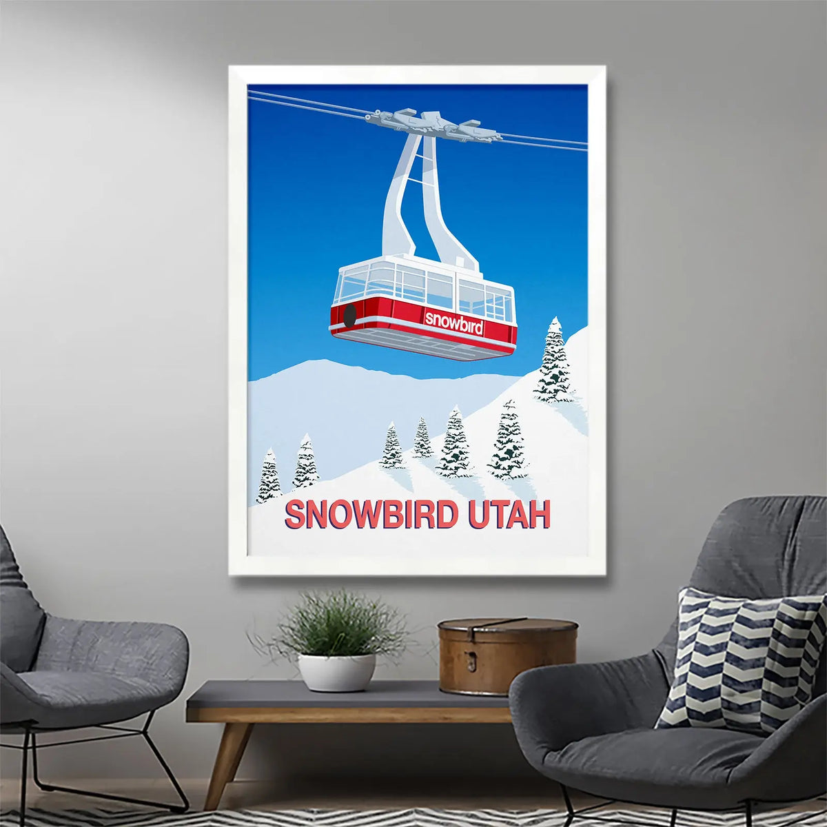 Snowbird ski poster – Ski Poster & Art Prints - Shop Online | Steve Ash ...