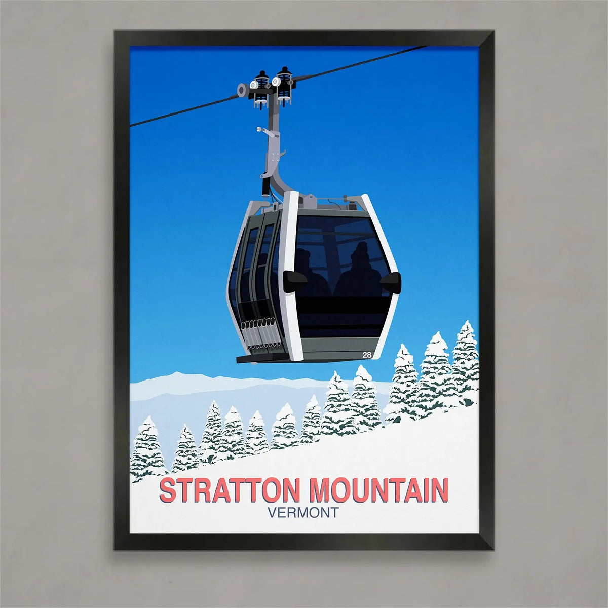 Stratton Mountain new gondola poster – Ski Poster & Art Prints - Shop ...