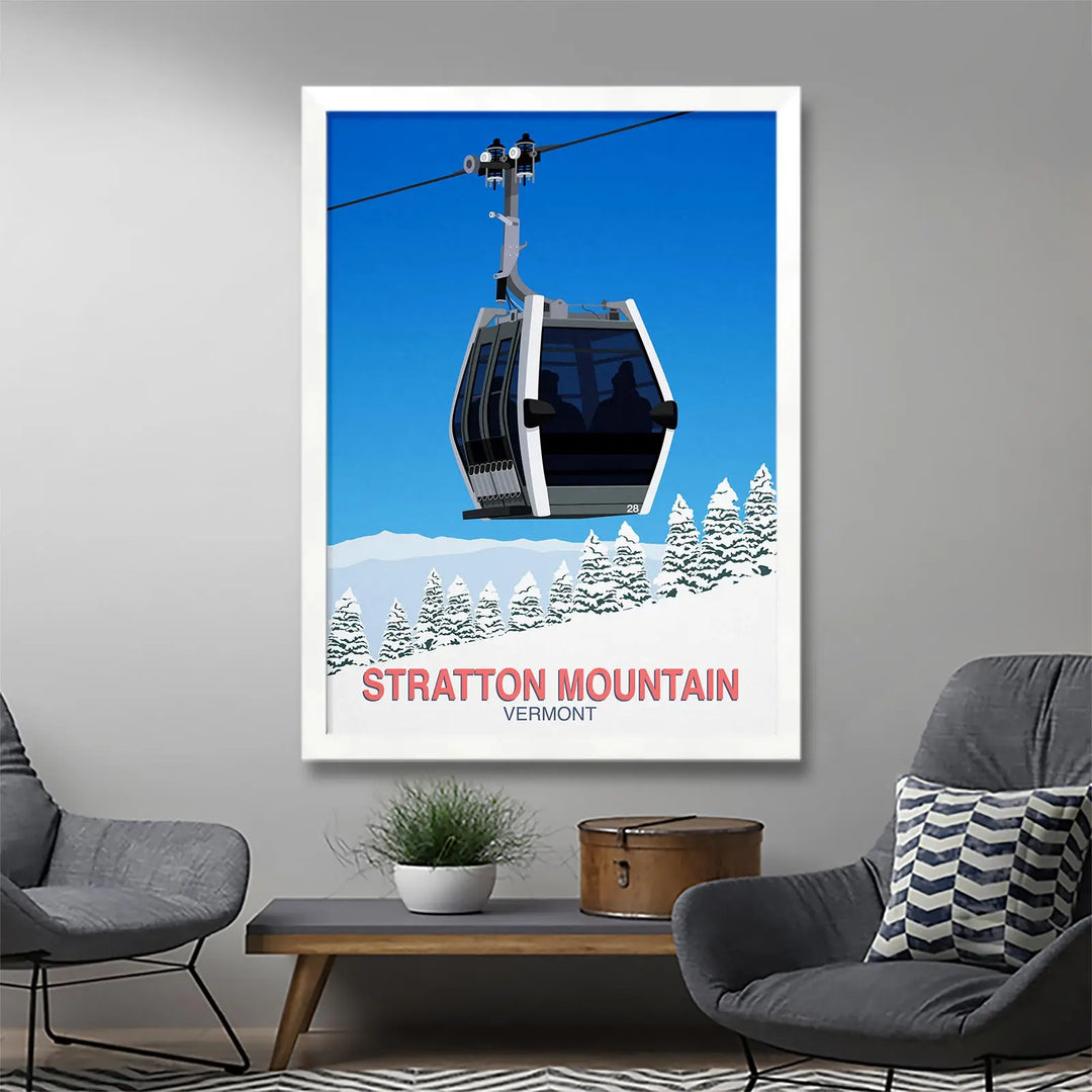 Stratton Mountain new gondola poster – Ski Poster & Art Prints - Shop ...