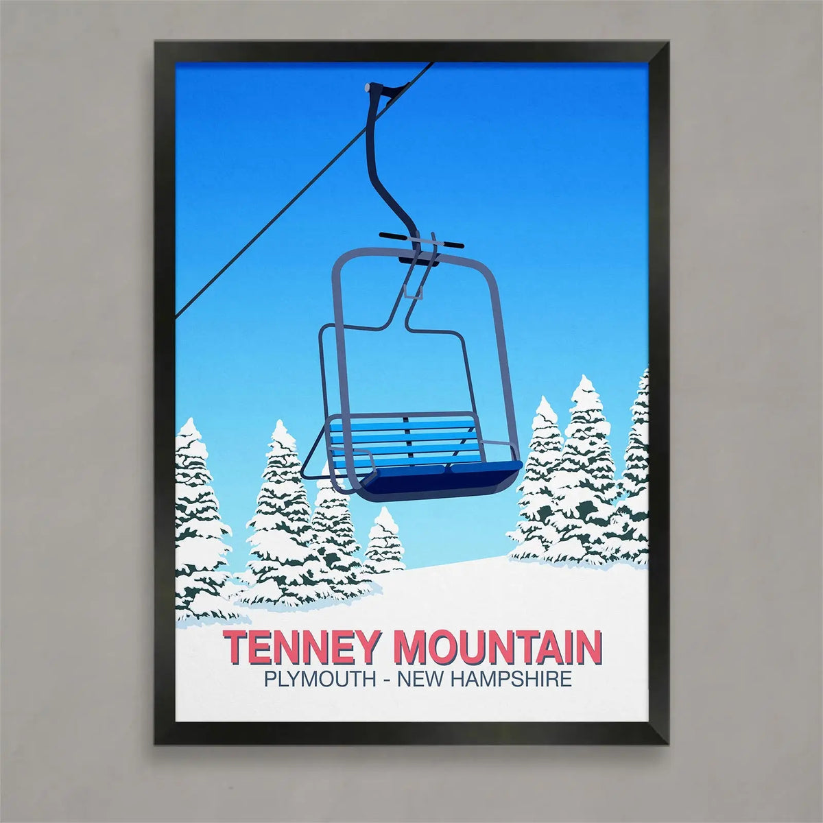 Tenney Mountain ski poster – Ski Poster & Art Prints - Shop Online ...