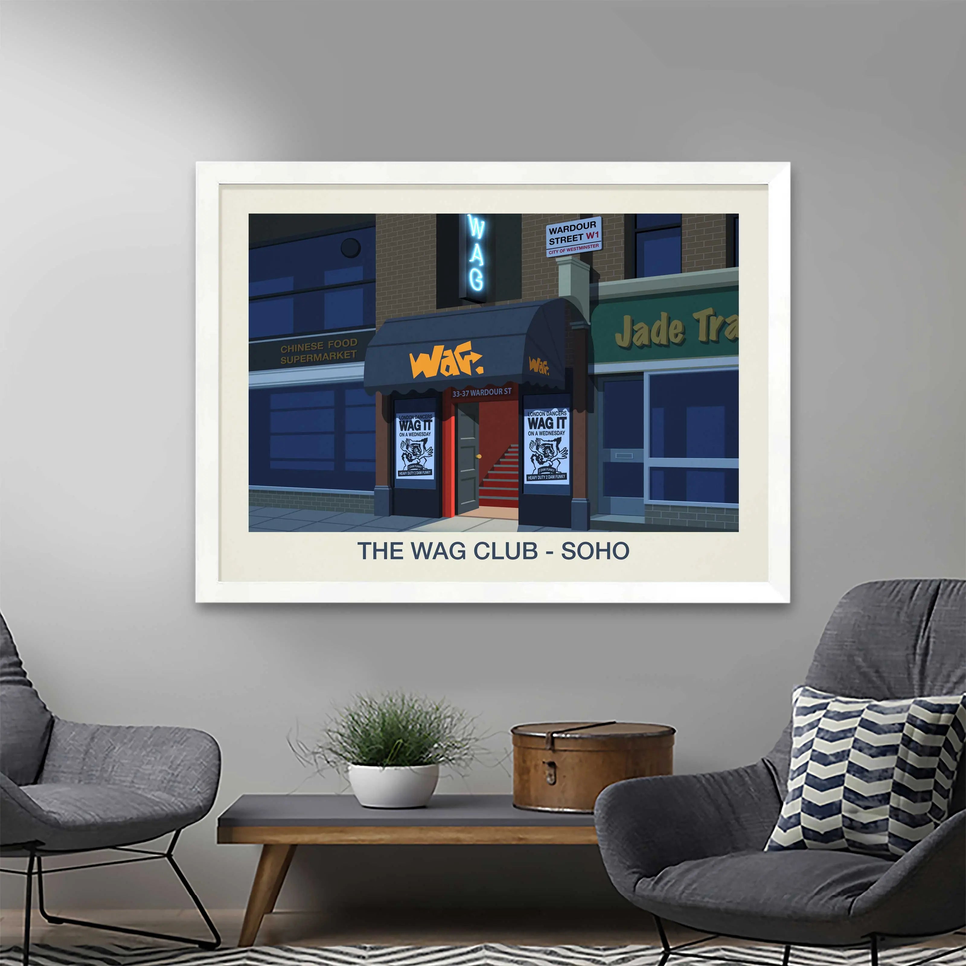 THE WAG CLUB POSTER – Ski Poster & Art Prints - Shop Online | Steve Ash ...