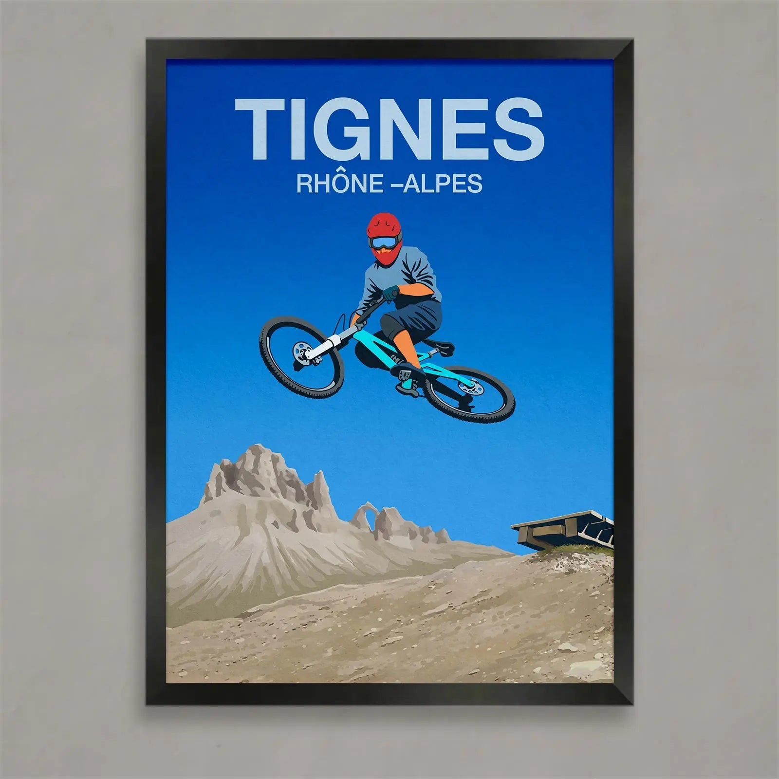 Tignes mountain bike trail poster – Ski Poster & Art Prints - Shop ...