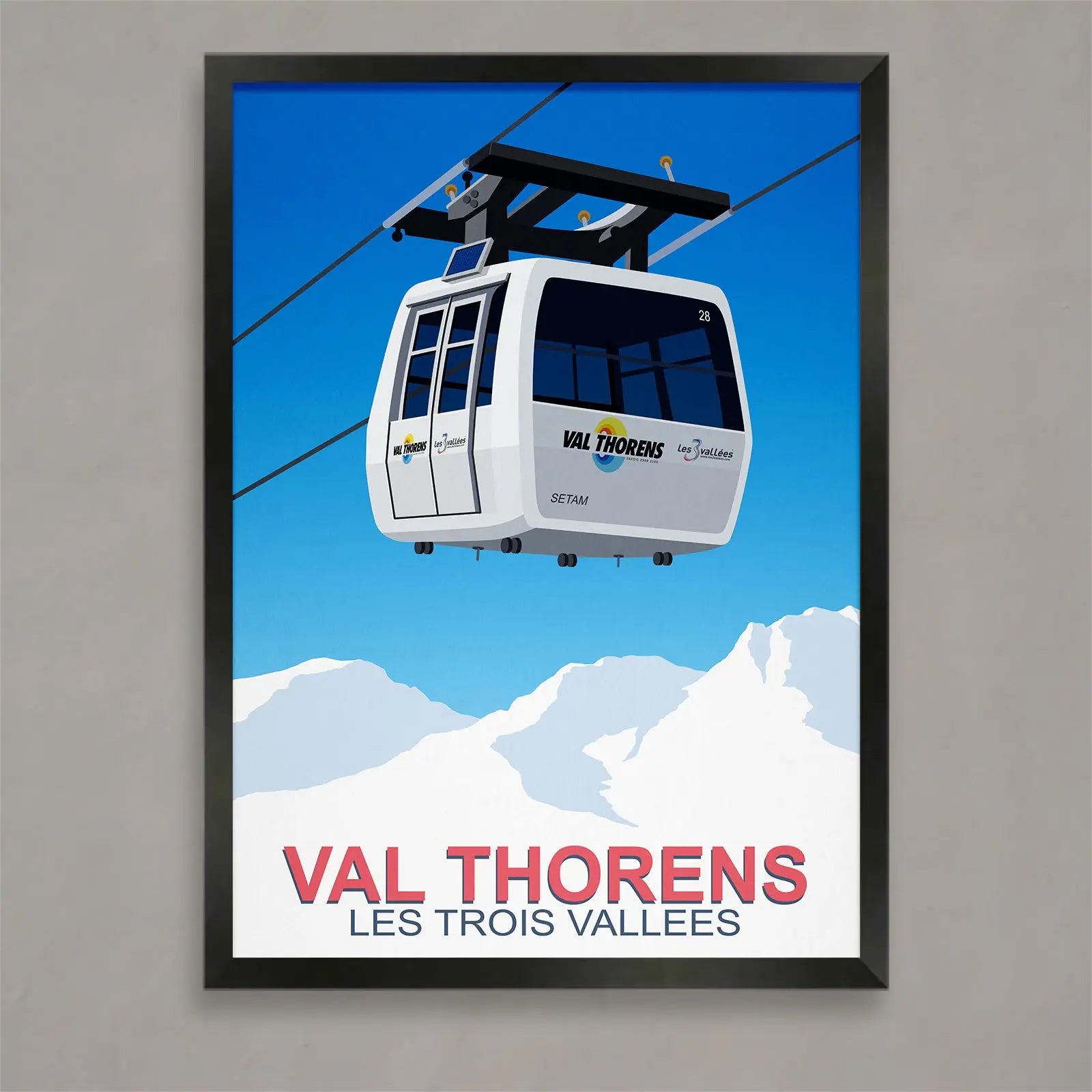 Val Thorens gondola poster – Ski Poster & Art Prints - Shop Online ...