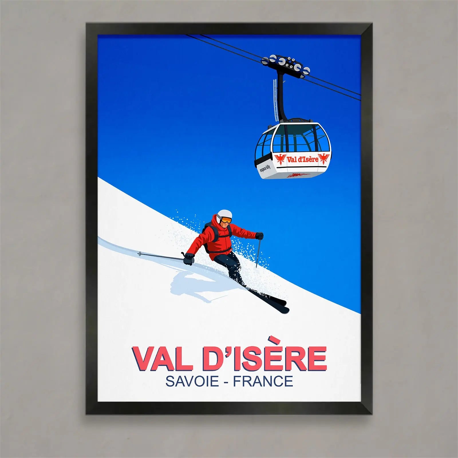Val d'Isere ski poster – Ski Poster & Art Prints - Shop Online | Steve ...