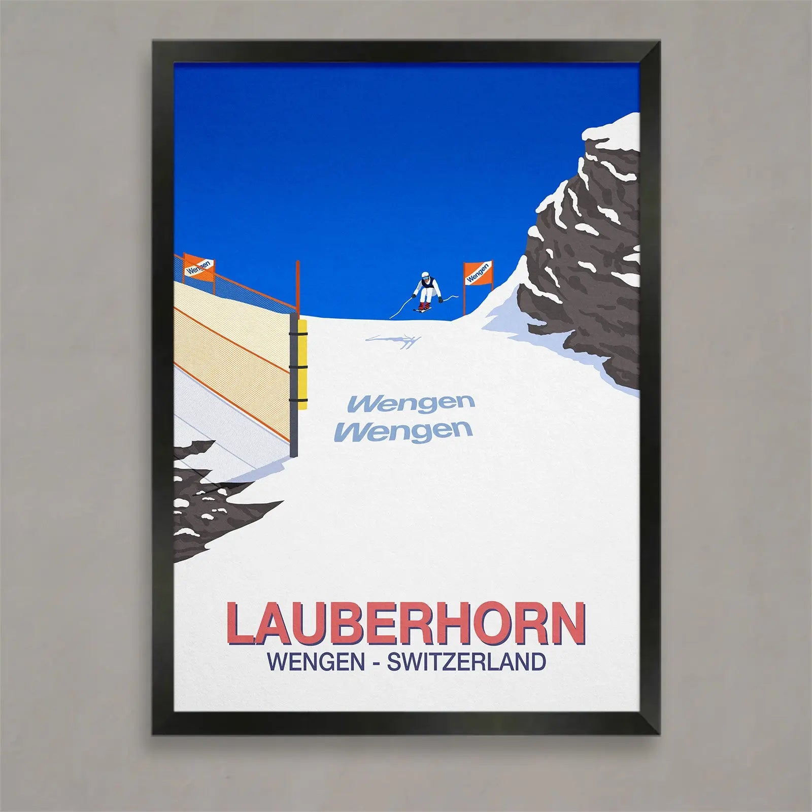 Wengen downhill ski race poster – Ski Poster & Art Prints - Shop Online ...