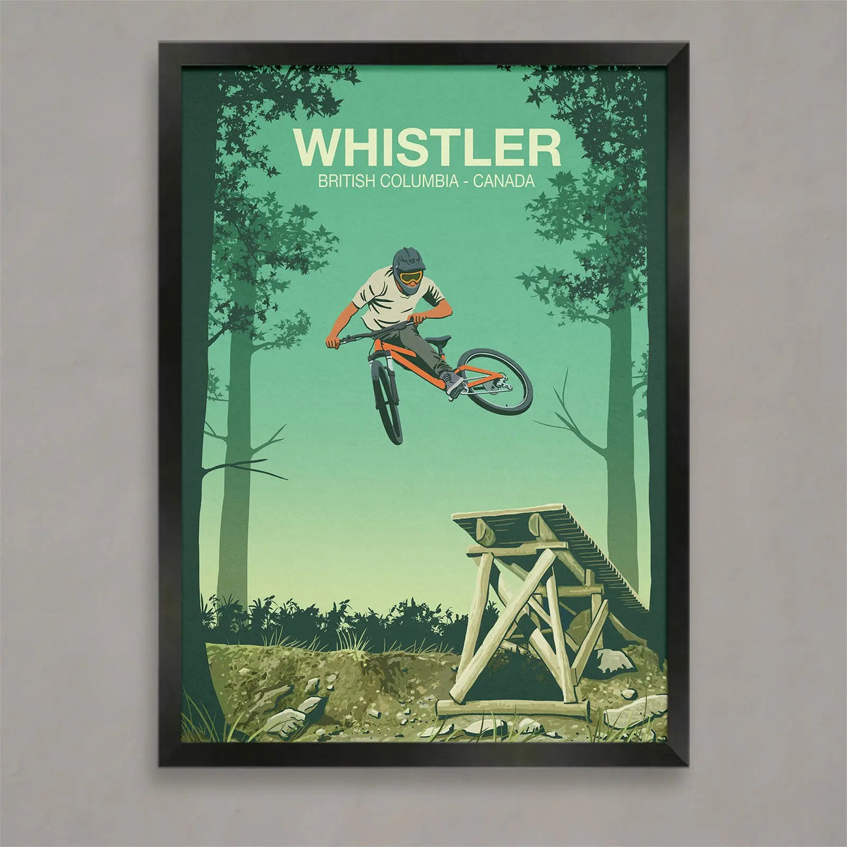 Whistler Bike Park Poster - Ski Poster & Art Prints - Shop Online ...